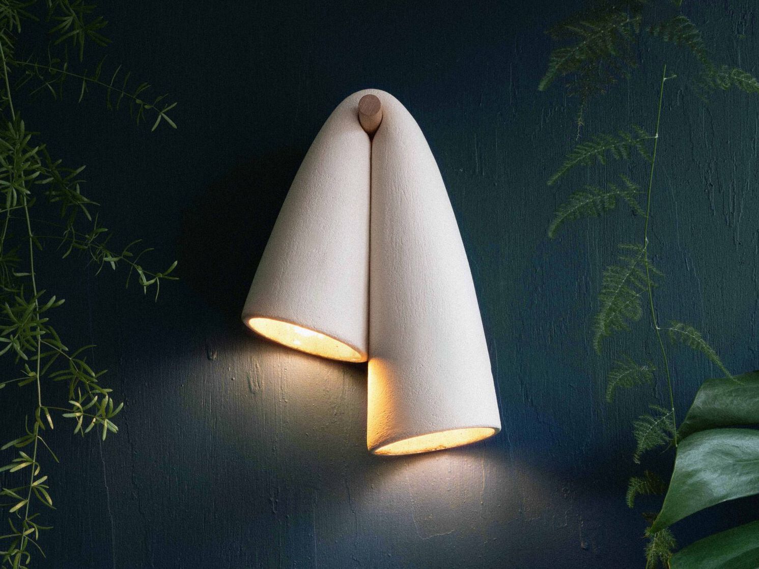 MELO SCONCE LED handmade clay wall lamp By LO Contemporary