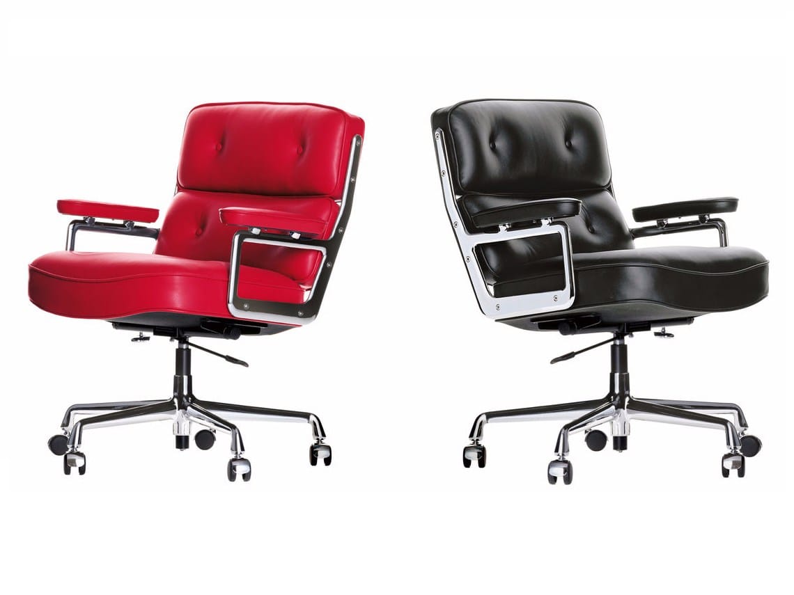 LOBBY CHAIR ES 104 Leather executive chair By Vitra | design Charles ...