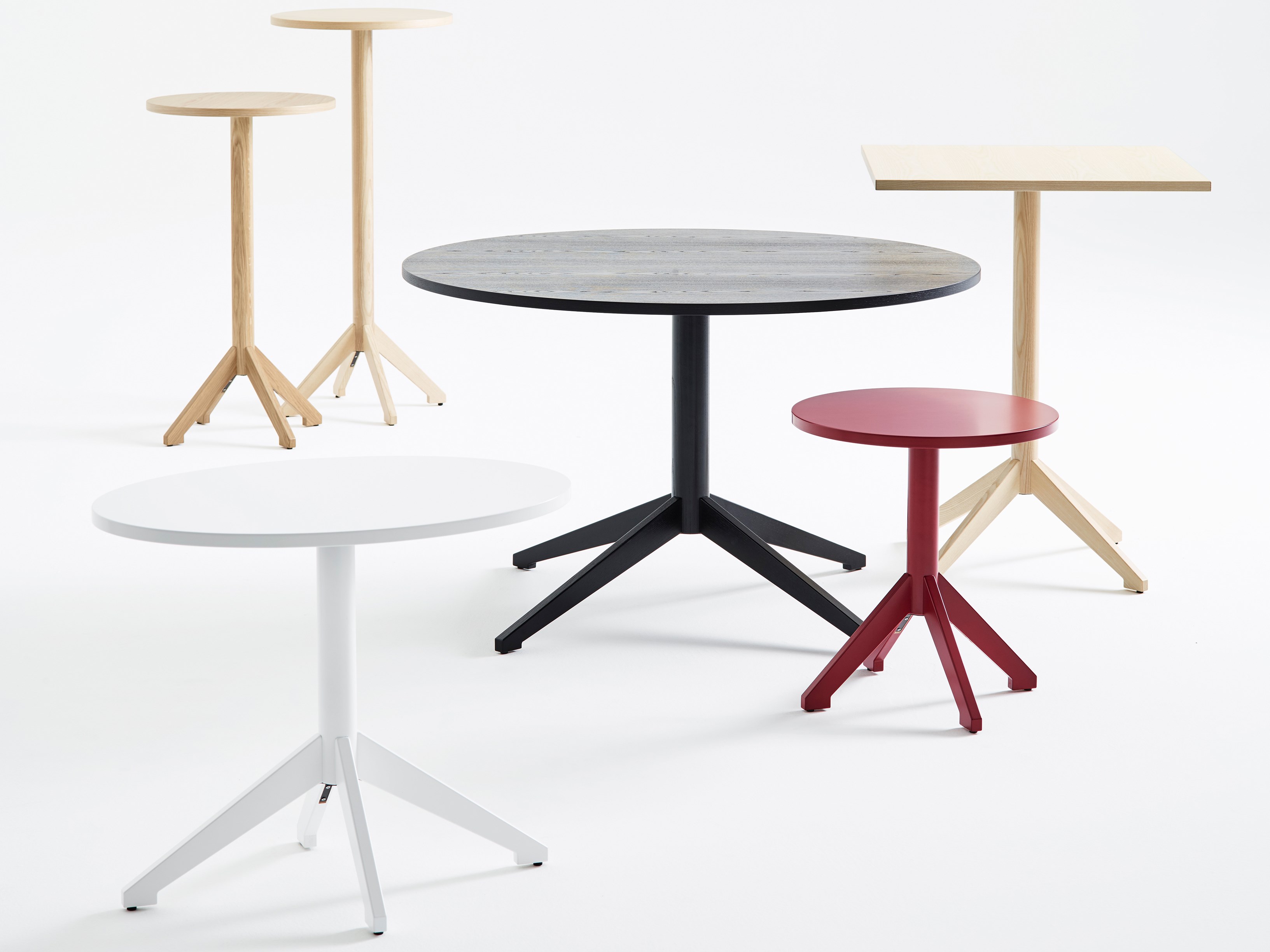 LOCUS Round engineered wood table By Karl Andersson | design Roger Persson