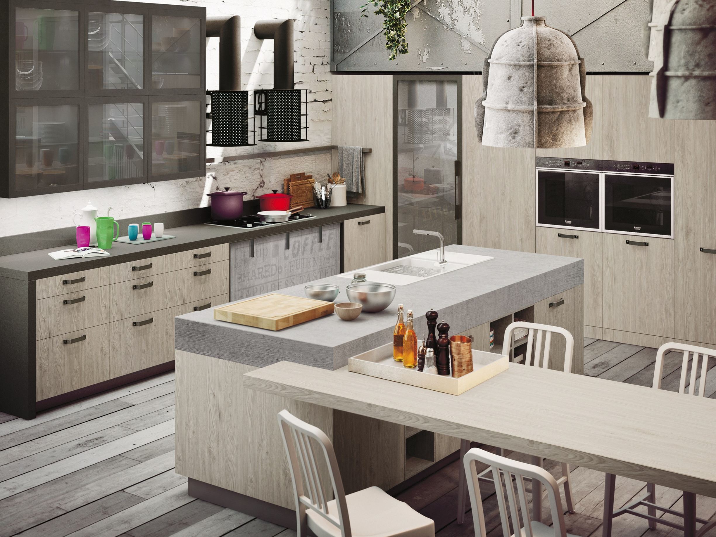 LOFT | Kitchen with island SISTEMA Collection By Snaidero design ...