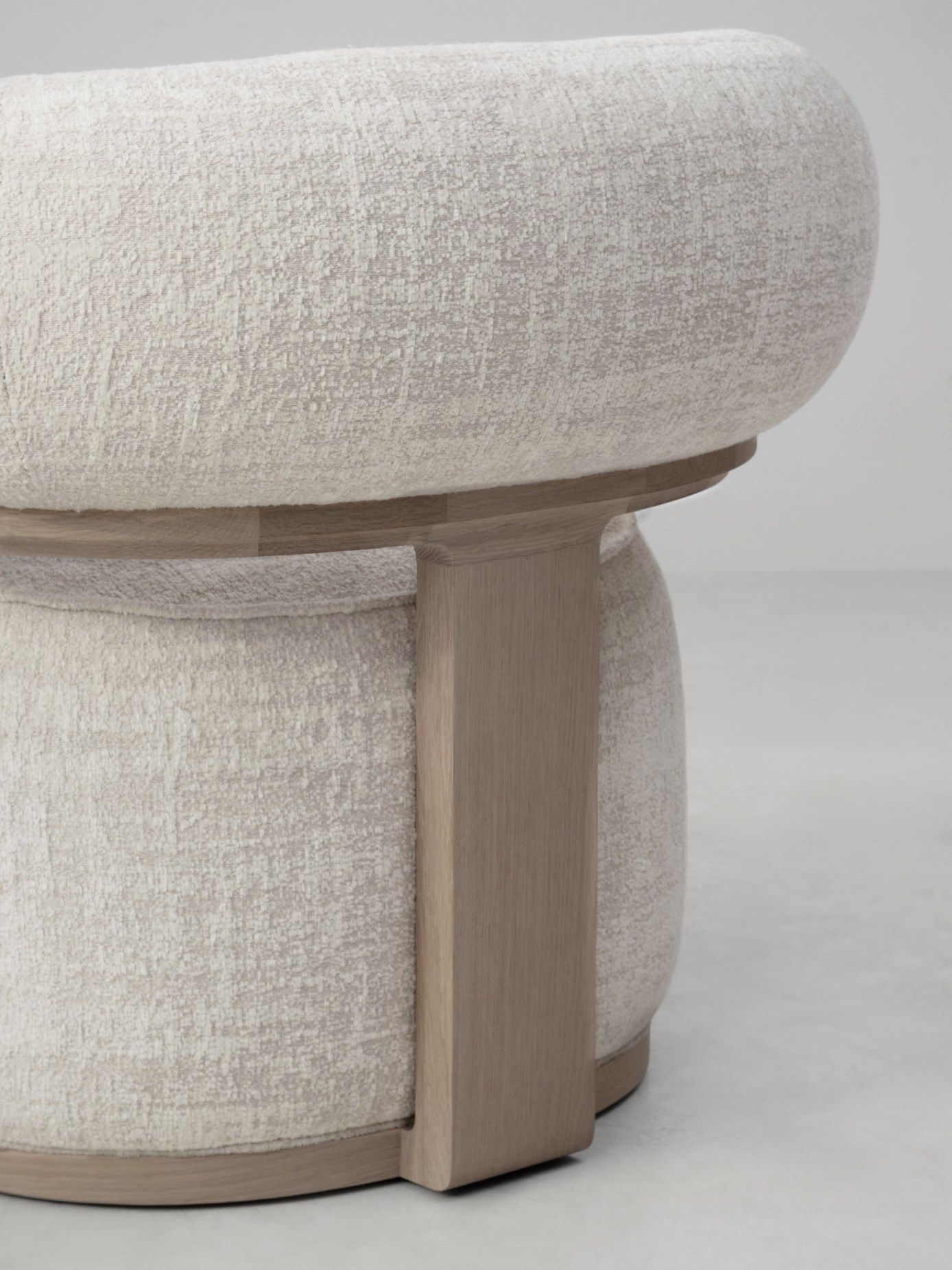 LOLA Fabric armchair with armrests By District Eight | design D8 Studio