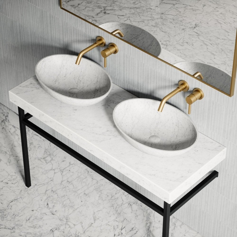 LOMAZZO | Double washbasin countertop By LUSSO