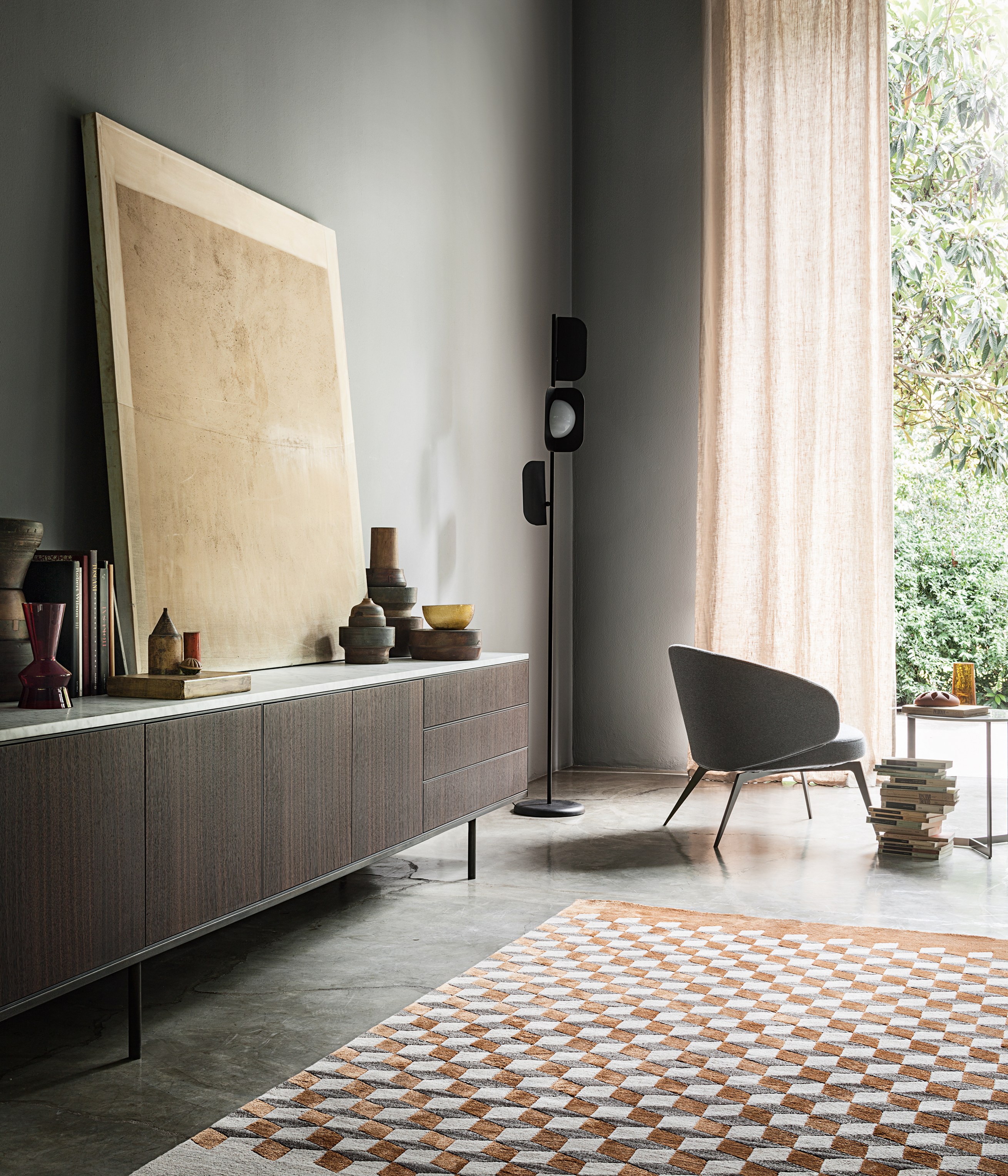 Madia con ante a battente con cassetti LONG ISLAND By Lema design ...