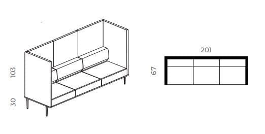 LONGO | High-back sofa Longo Collection By ACTIU design Ramos&Bassols