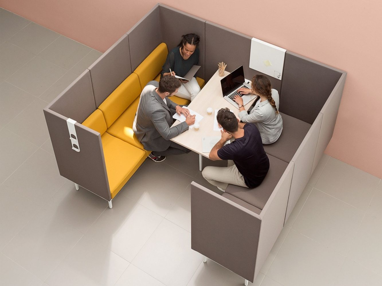 LONGO Office booth for coffee break By ACTIU | design Ramos&Bassols