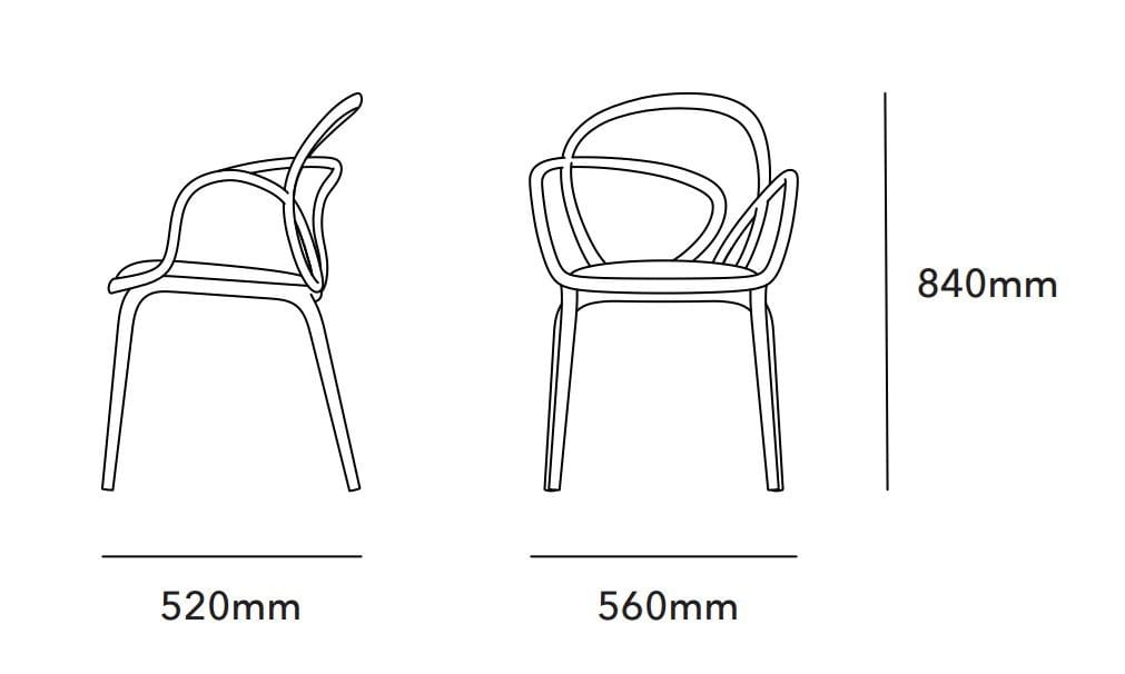 LOOP | Chair By Qeeboo design FRONT