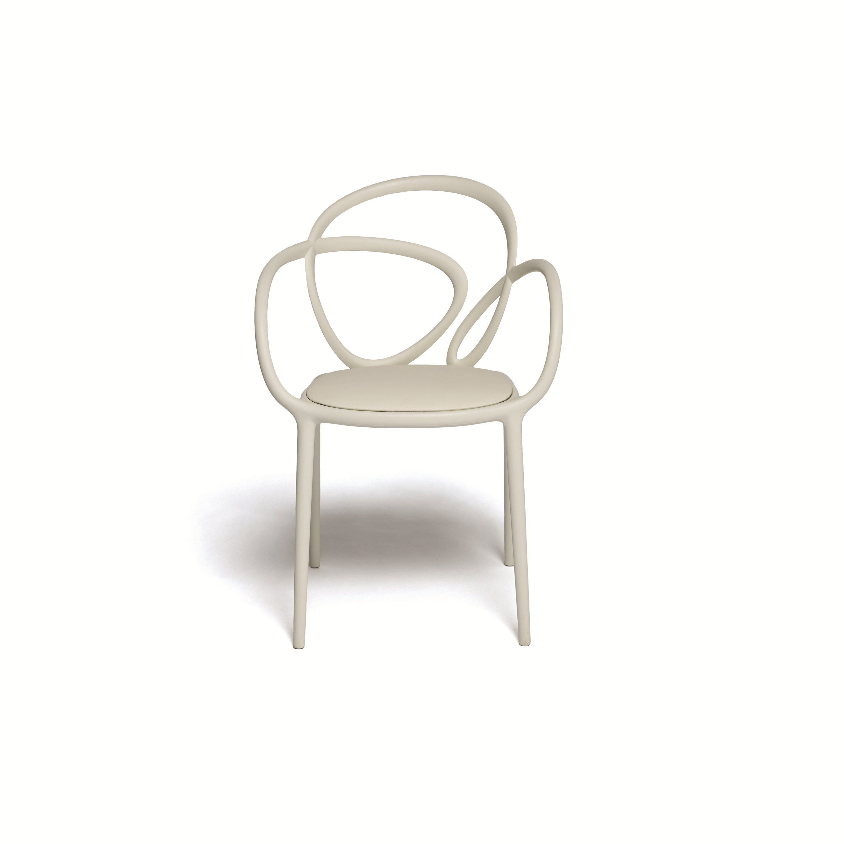 LOOP | Chair with integrated cushion By Qeeboo design FRONT
