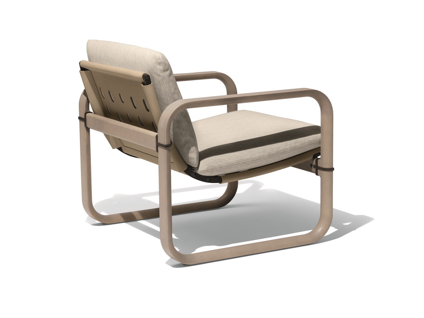 LOOP Contemporary style garden upholstered ash easy chair with armrests ...