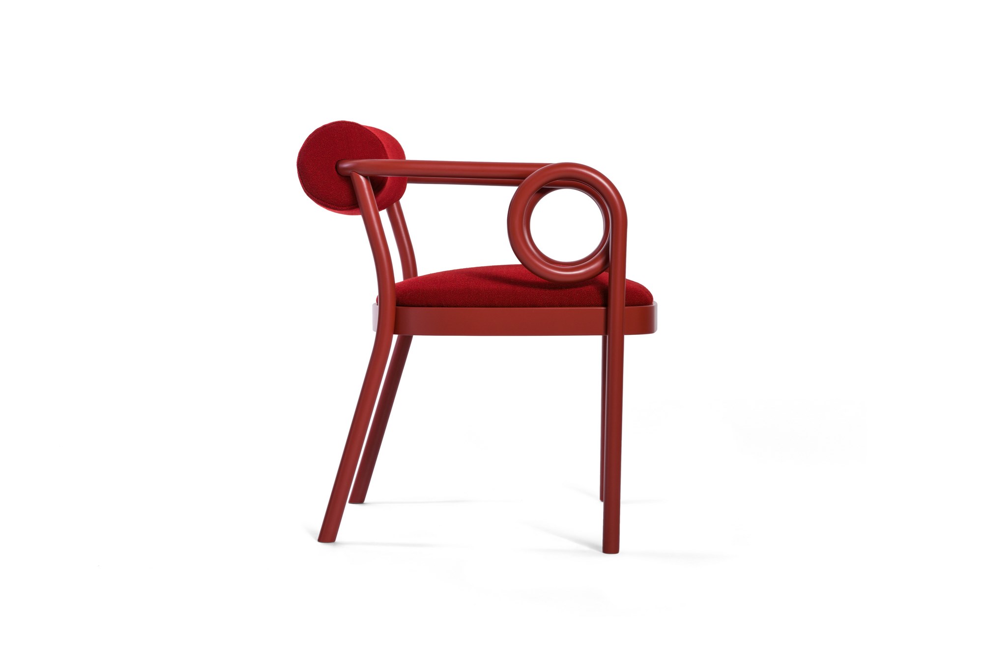 LOOP Easy chair with armrests By Wiener GTV Design | design India Mahdavi