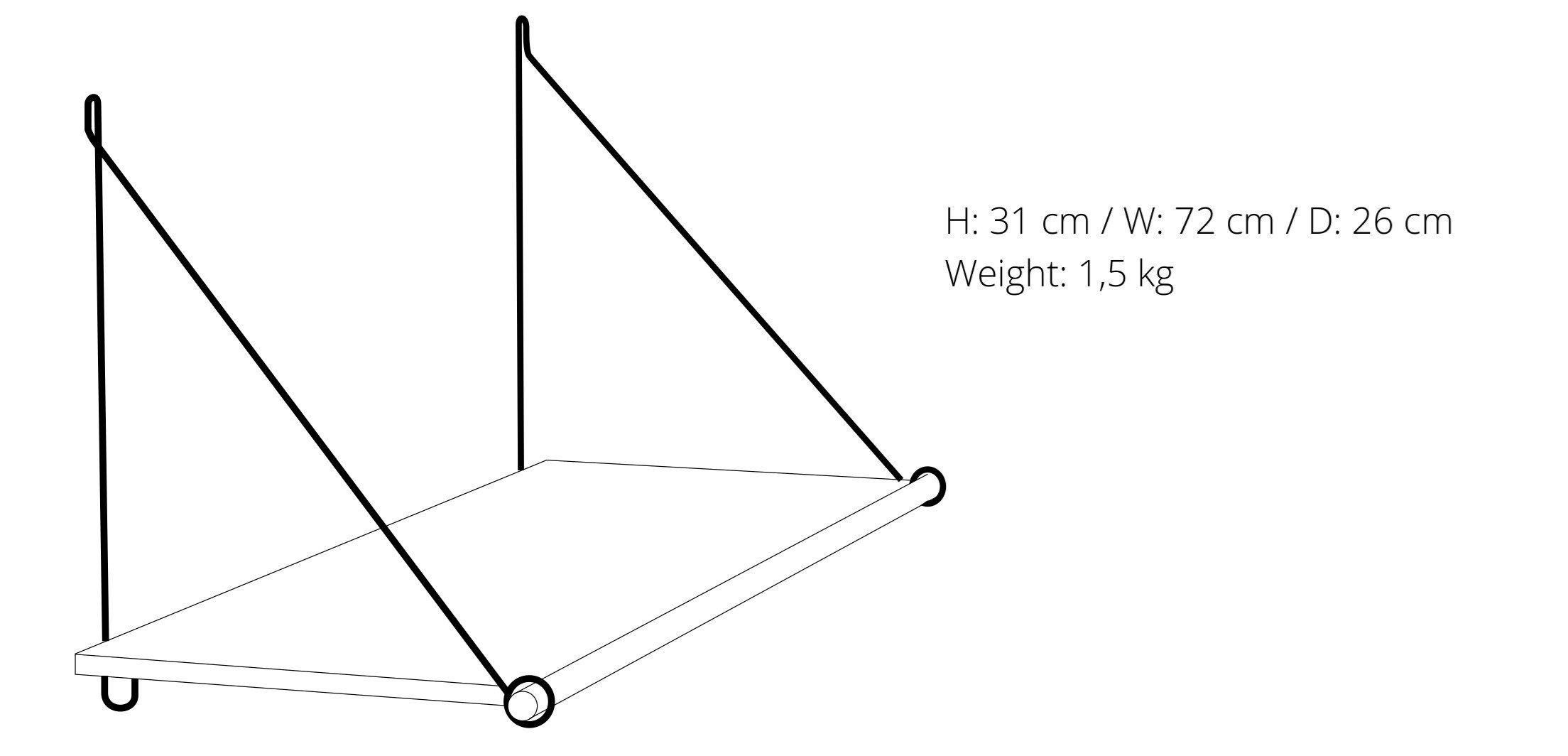 Bamboo wall shelf LOOP SHELF By We Do Wood design Sebastian Jørgensen