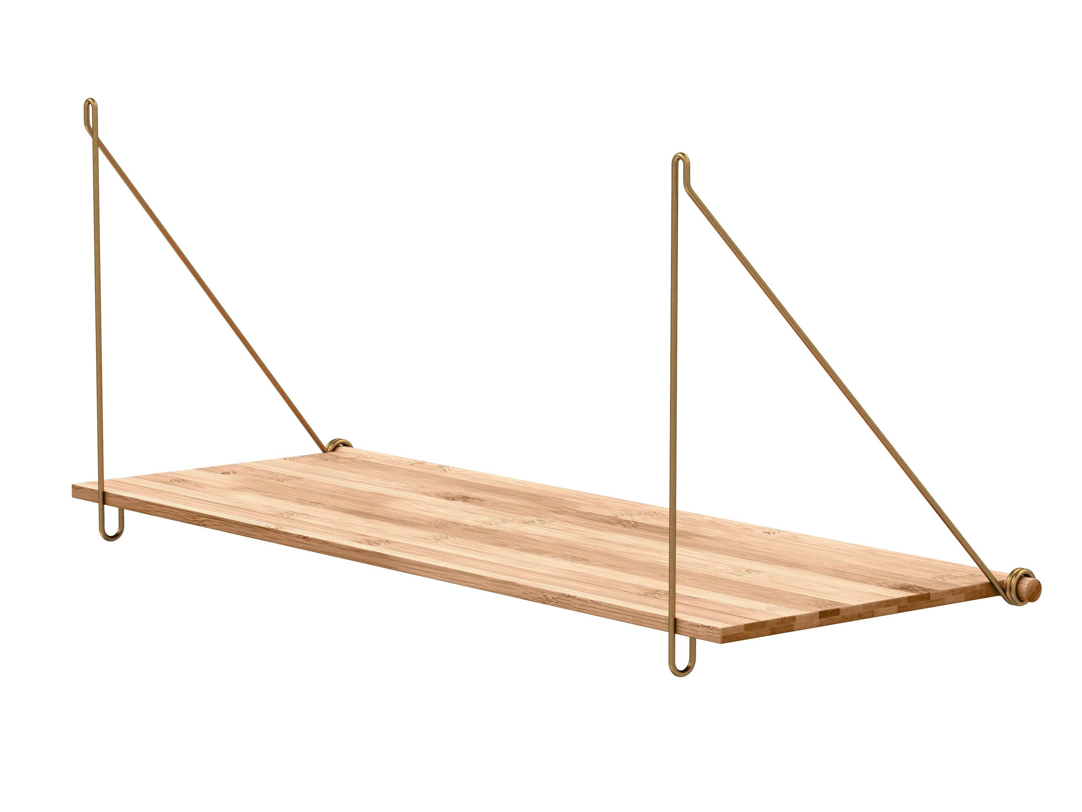 Bamboo wall shelf LOOP SHELF By We Do Wood design Sebastian Jørgensen
