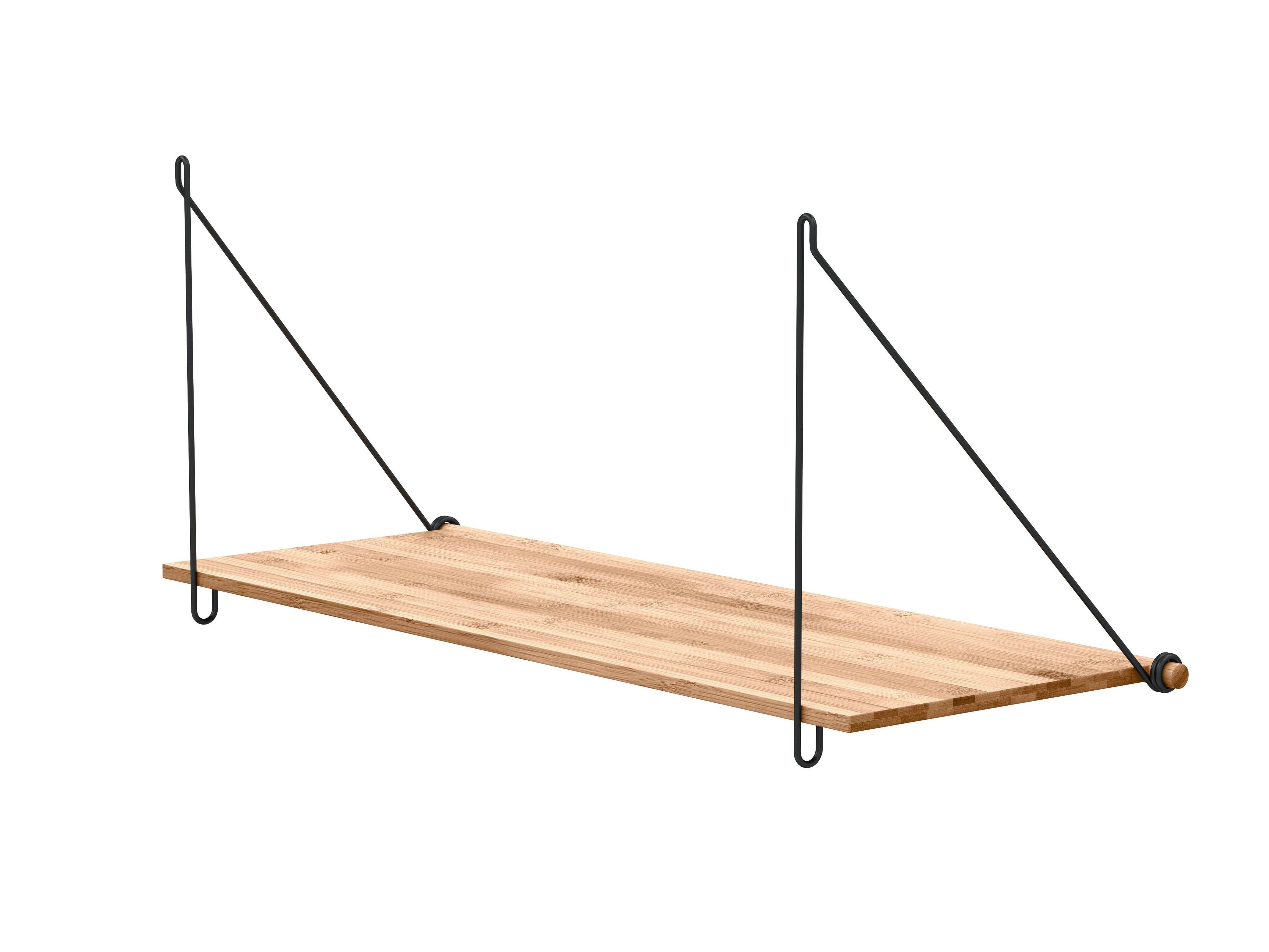 Bamboo wall shelf LOOP SHELF By We Do Wood design Sebastian Jørgensen