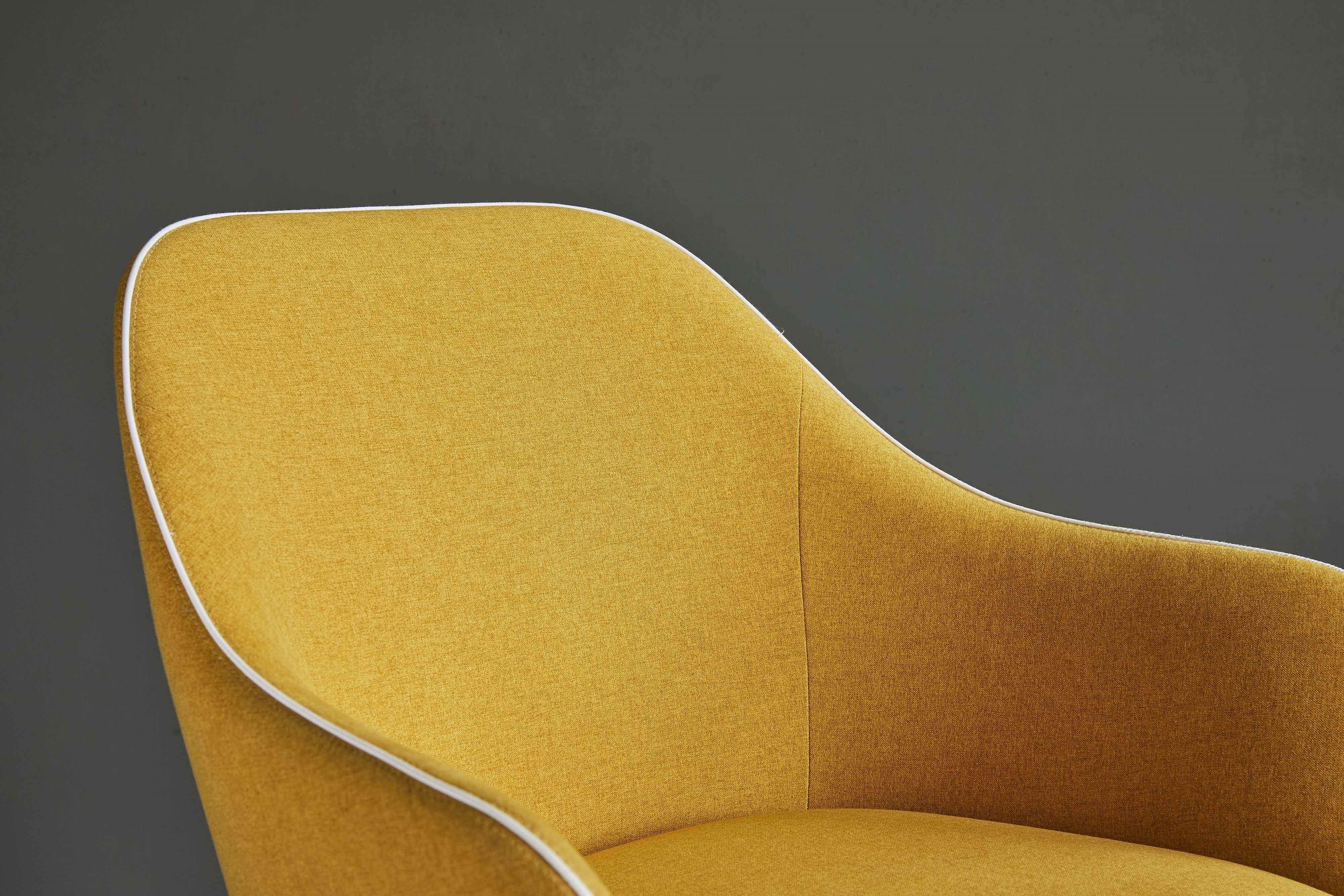 LORD Fabric chair with armrests and beech legs By grado design | design ...