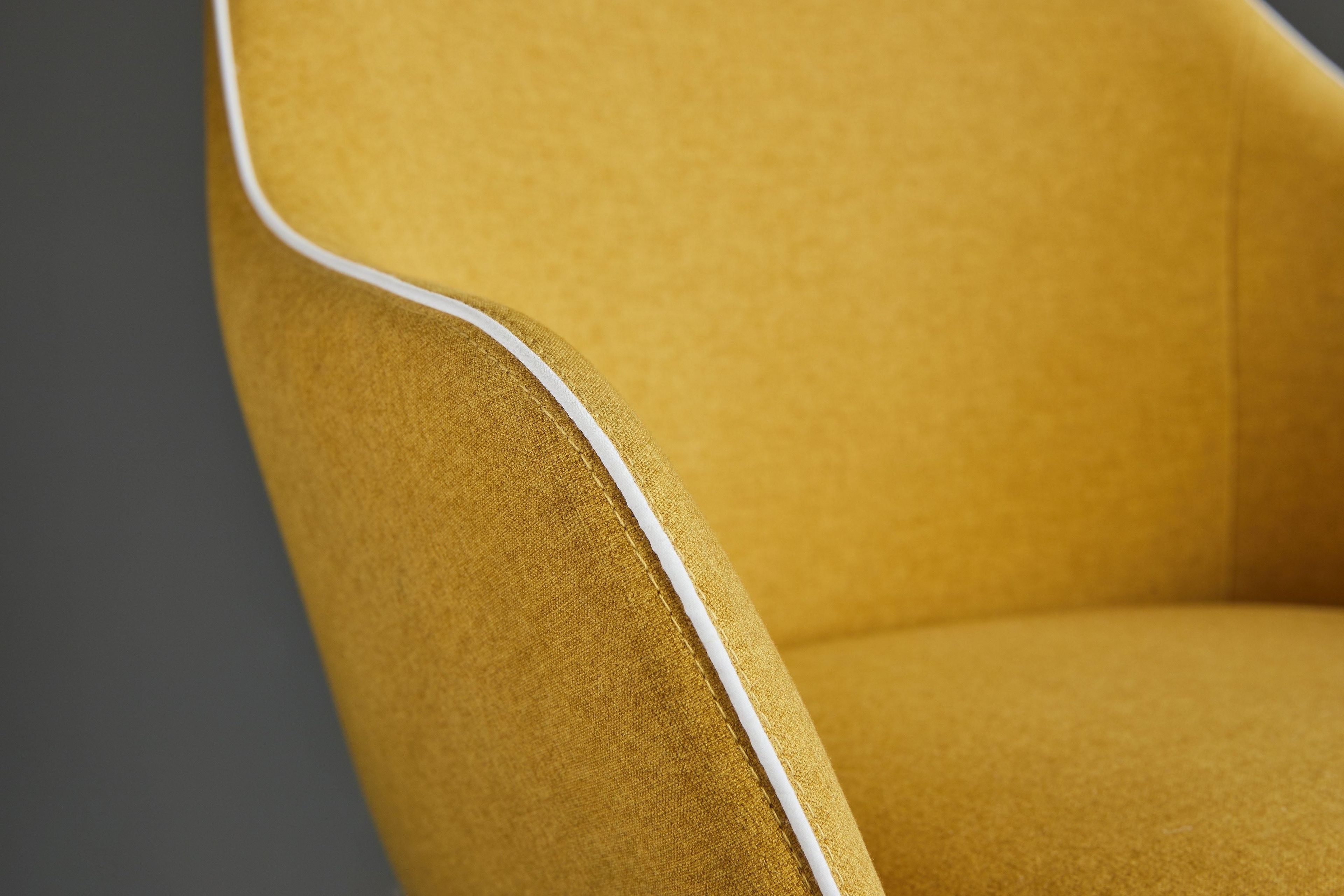 LORD Fabric chair with armrests and beech legs By grado design | design ...