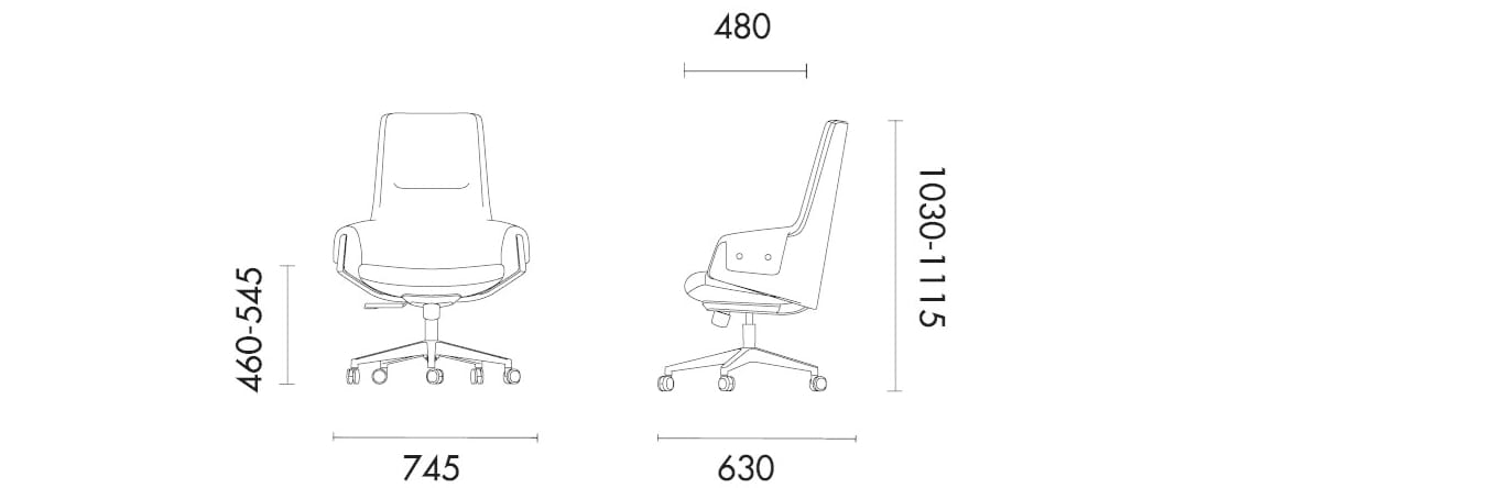 LORD | Upholstered office chair Lord Collection By grado design design ...