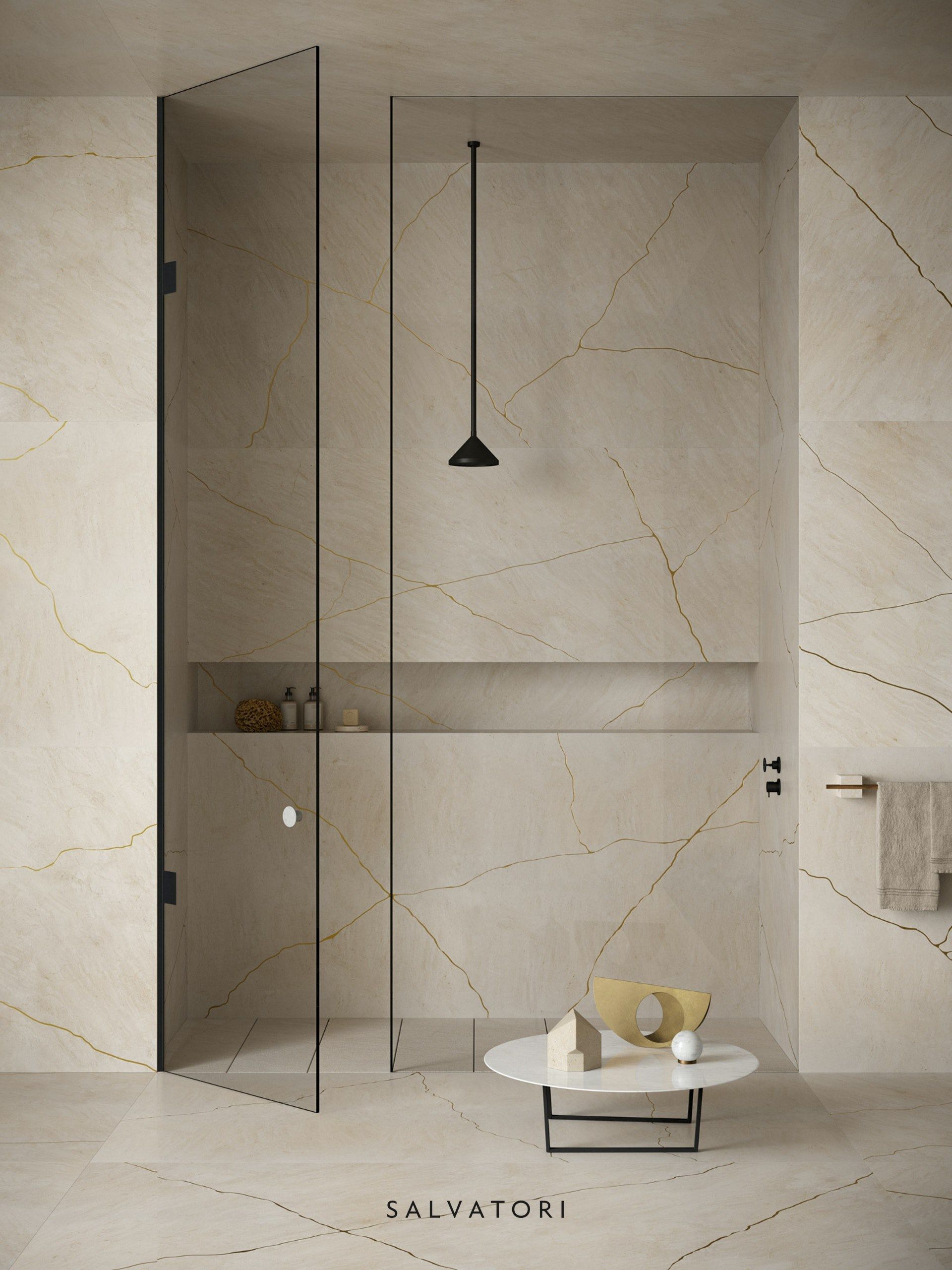LOST STONES CREMA D'ORCIA Wall tiles By Salvatori | design Piero Lissoni
