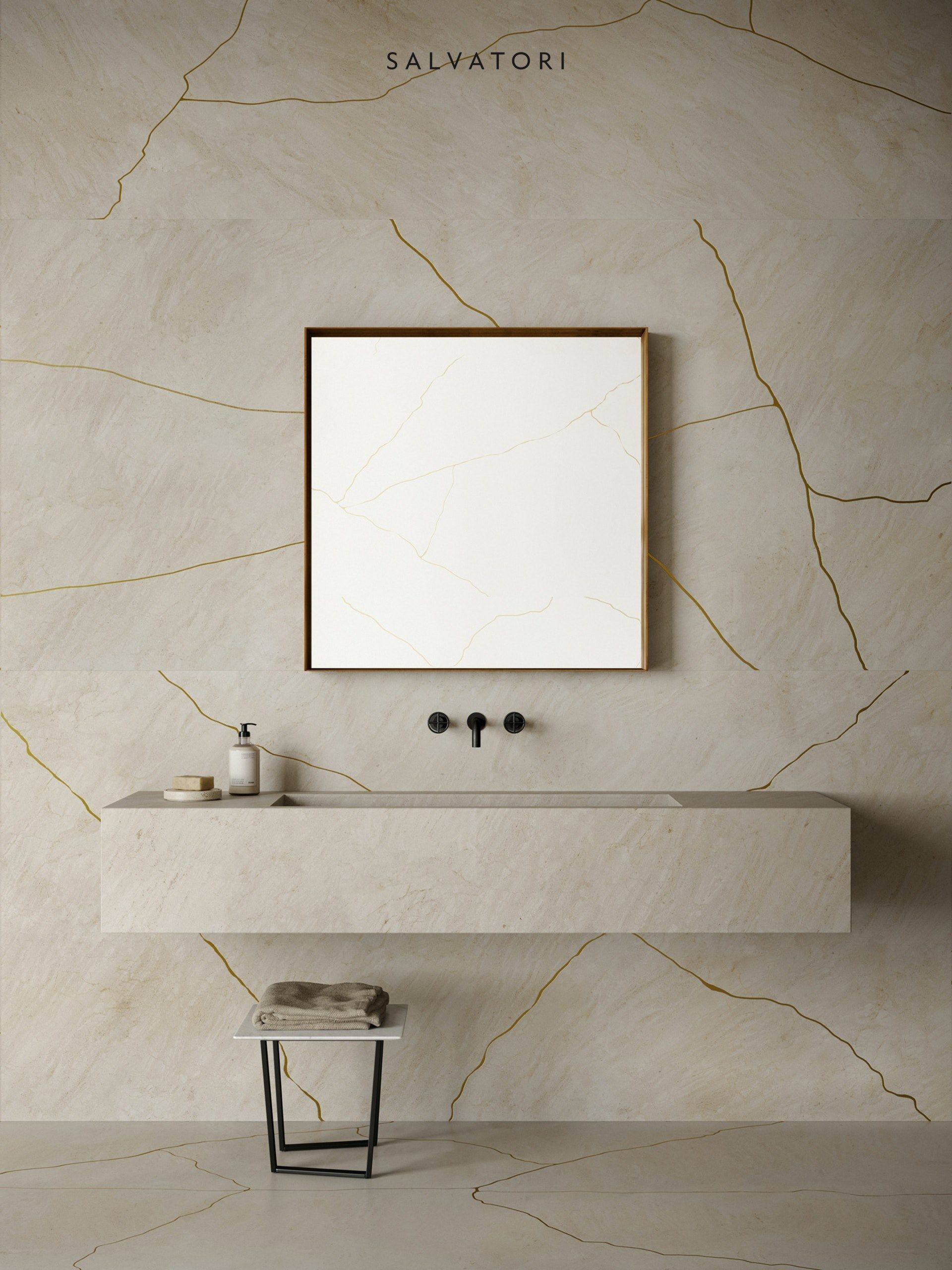 LOST STONES CREMA D'ORCIA Wall tiles By Salvatori | design Piero Lissoni