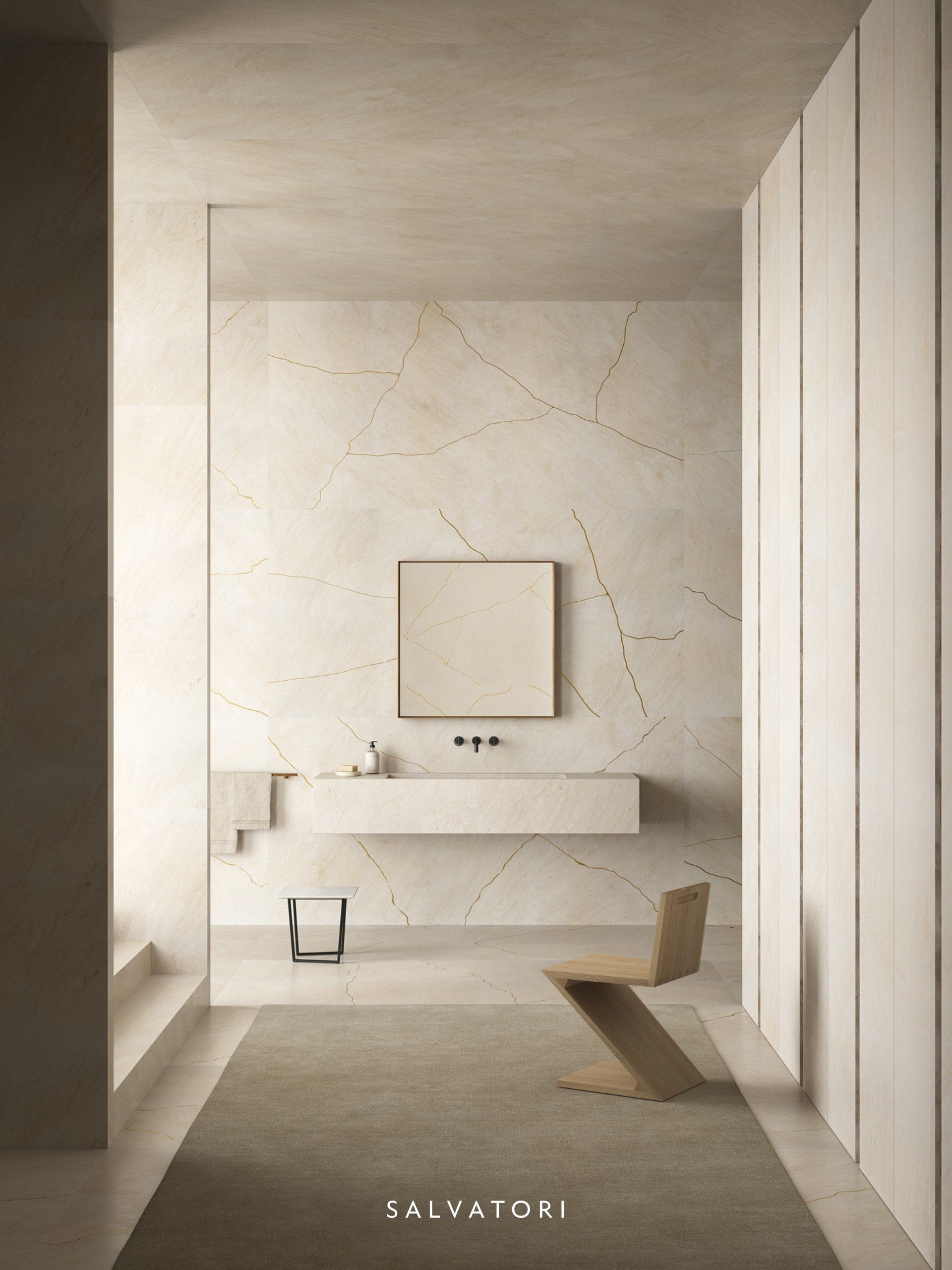 LOST STONES CREMA D'ORCIA Wall tiles By Salvatori | design Piero Lissoni