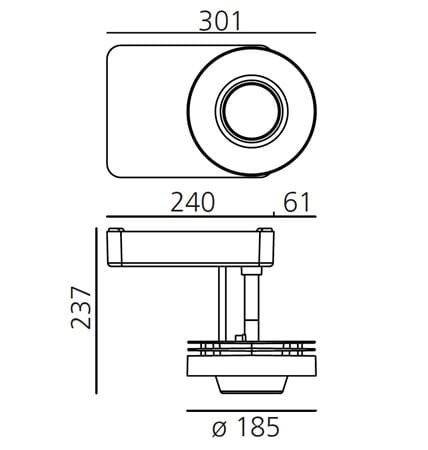 LOT RGB | Ceiling spotlight Round ceiling RGB aluminium spotlight By ...