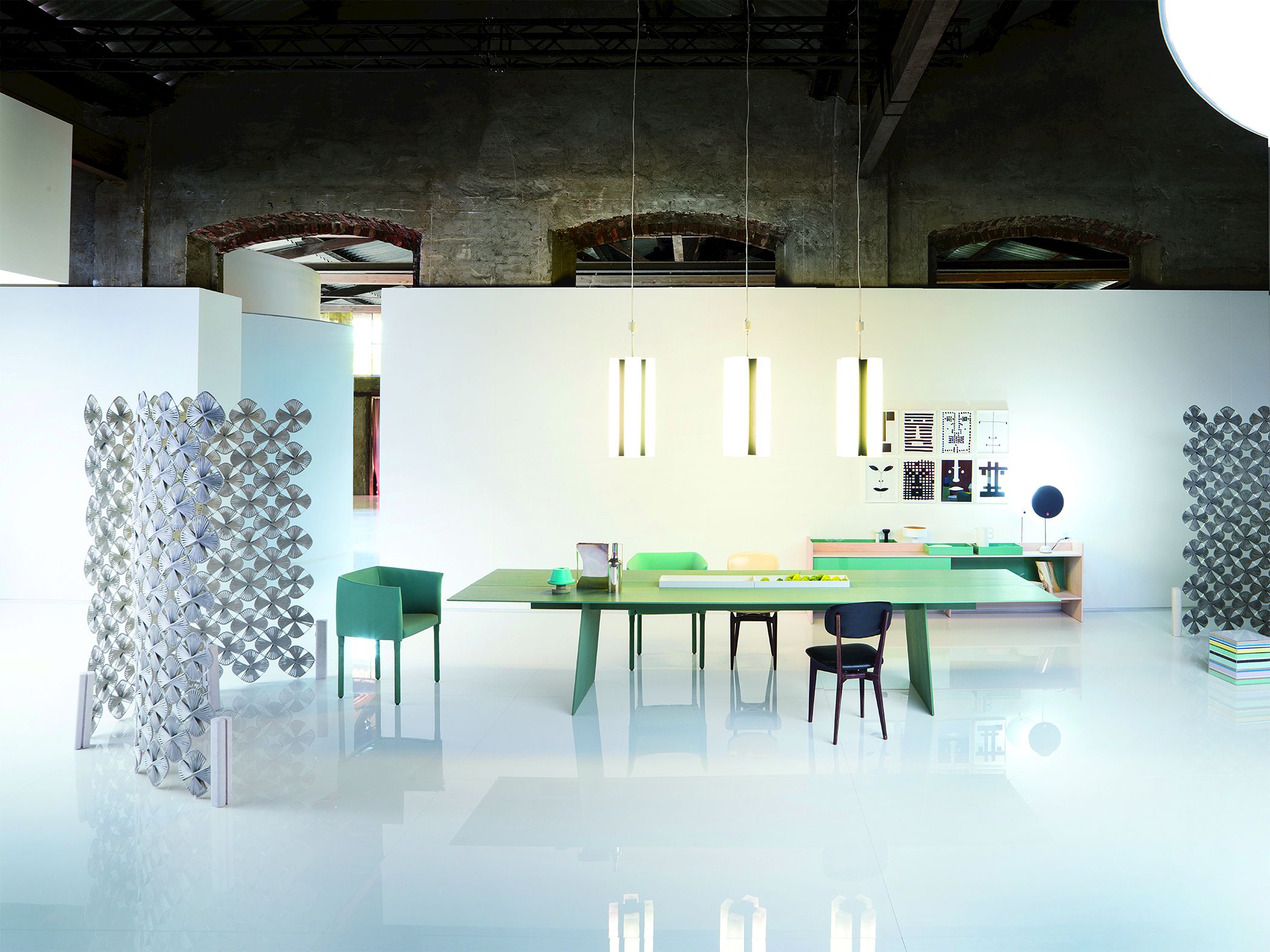 Steel room divider LOTO By Paola Lenti design Francesco Rota