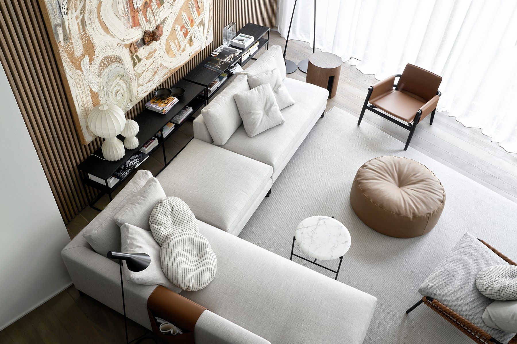 LOUIS UP Modular sofa with removable cover By Meridiani | design Andrea ...