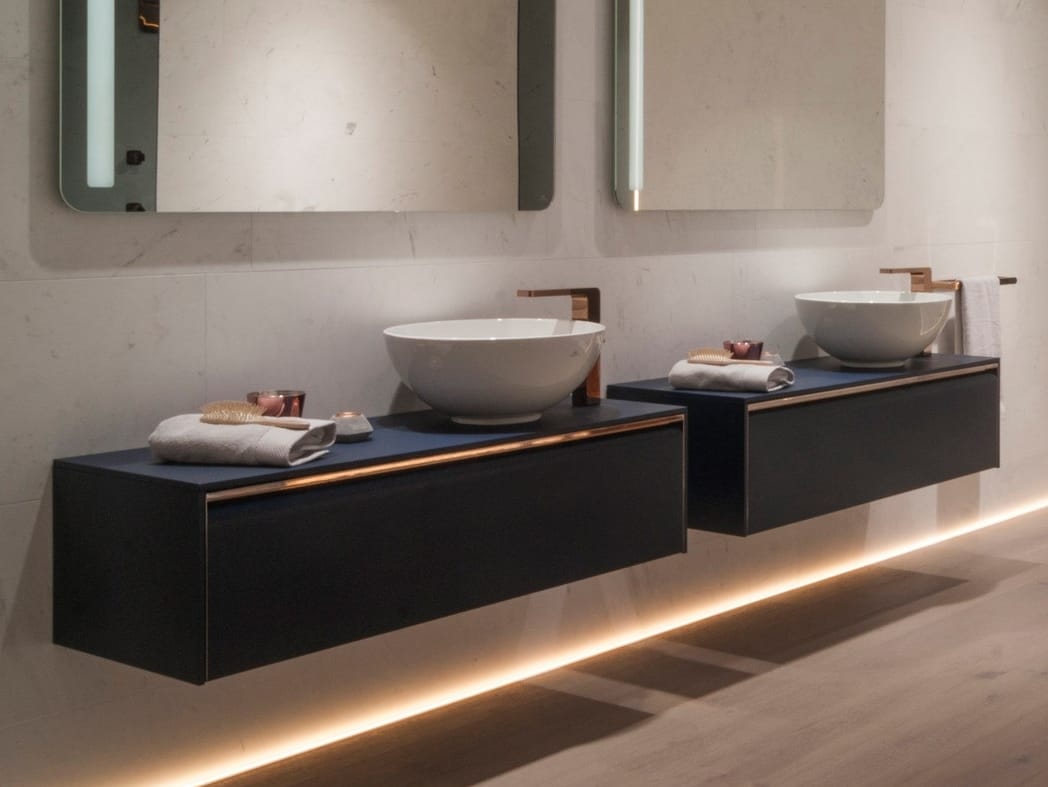 LOUNGE | Wall-mounted vanity unit By NOKEN design Simone Micheli