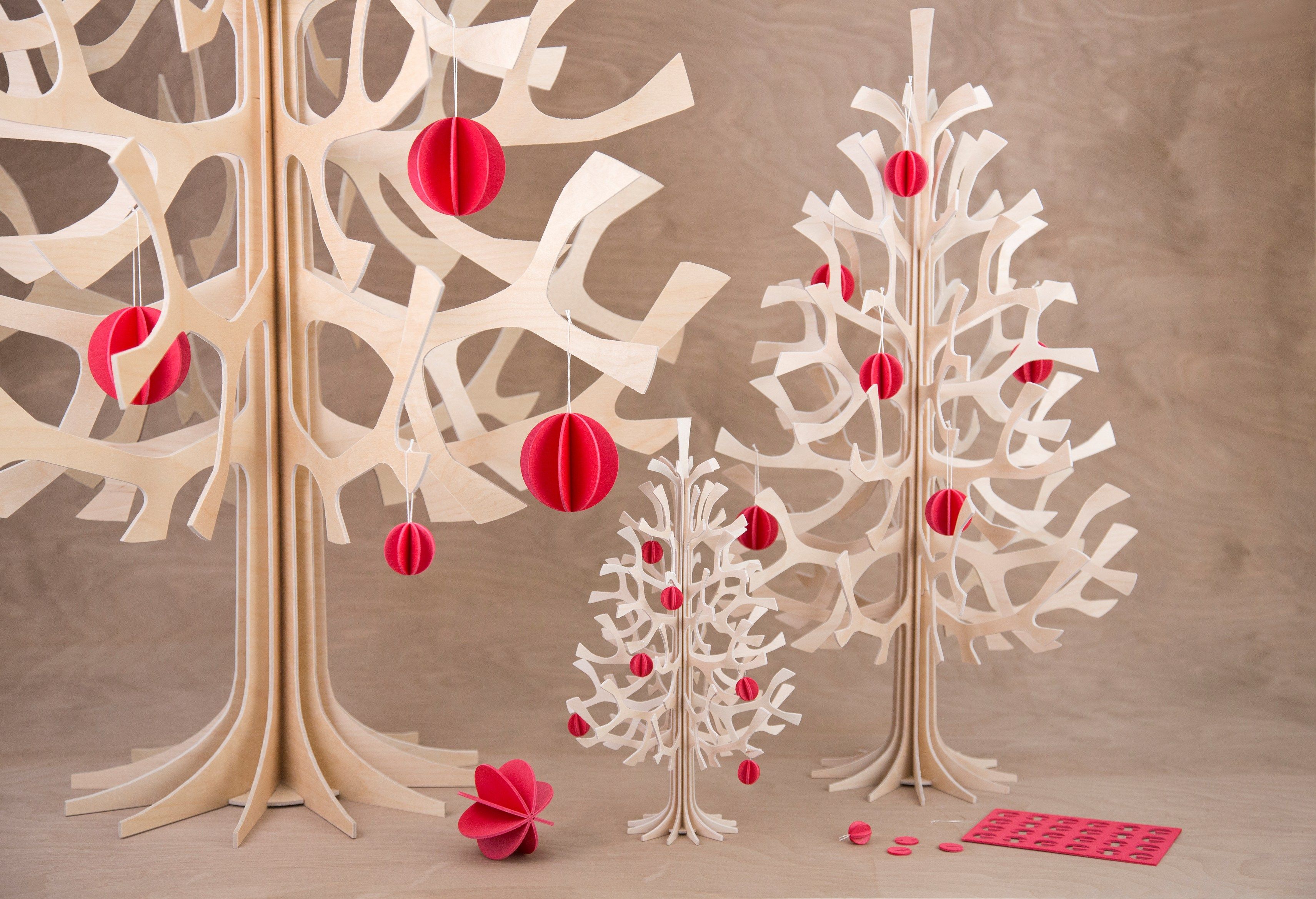 Plywood decorative object LOVI SPRUCE TREE 30CM By Arkki by Lovi