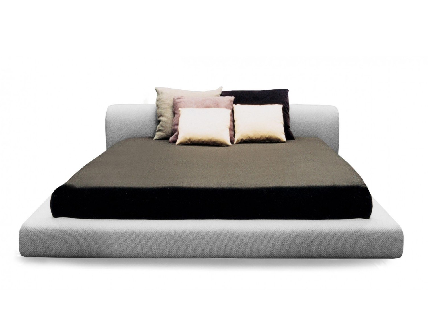 LOWLAND Upholstered fabric double bed By Moroso | design Patricia Urquiola