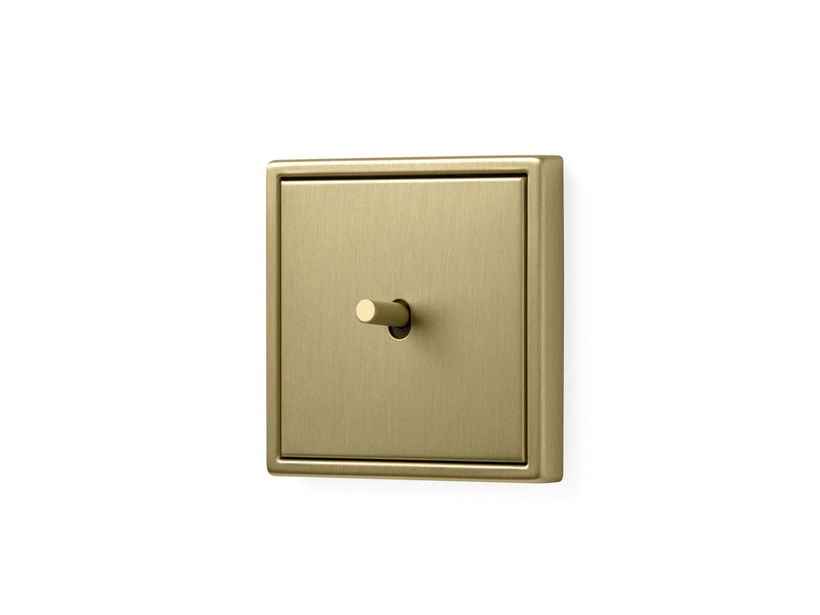 LS 1912 BRASS 1X | Electrical switch 1x brass electrical socket By JUNG