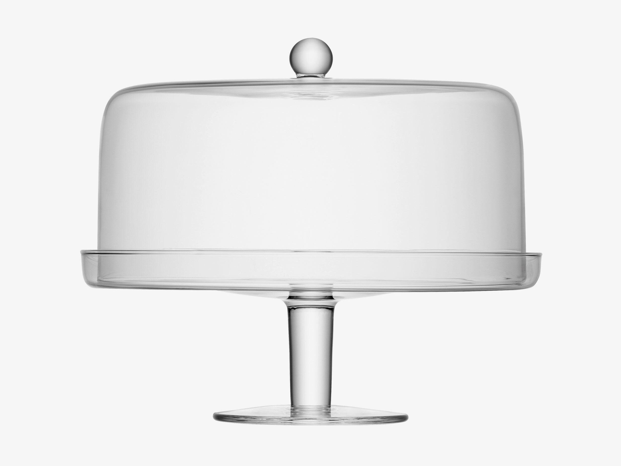 KLARA CAKESTAND & COVER Blown glass cake stand By LSA