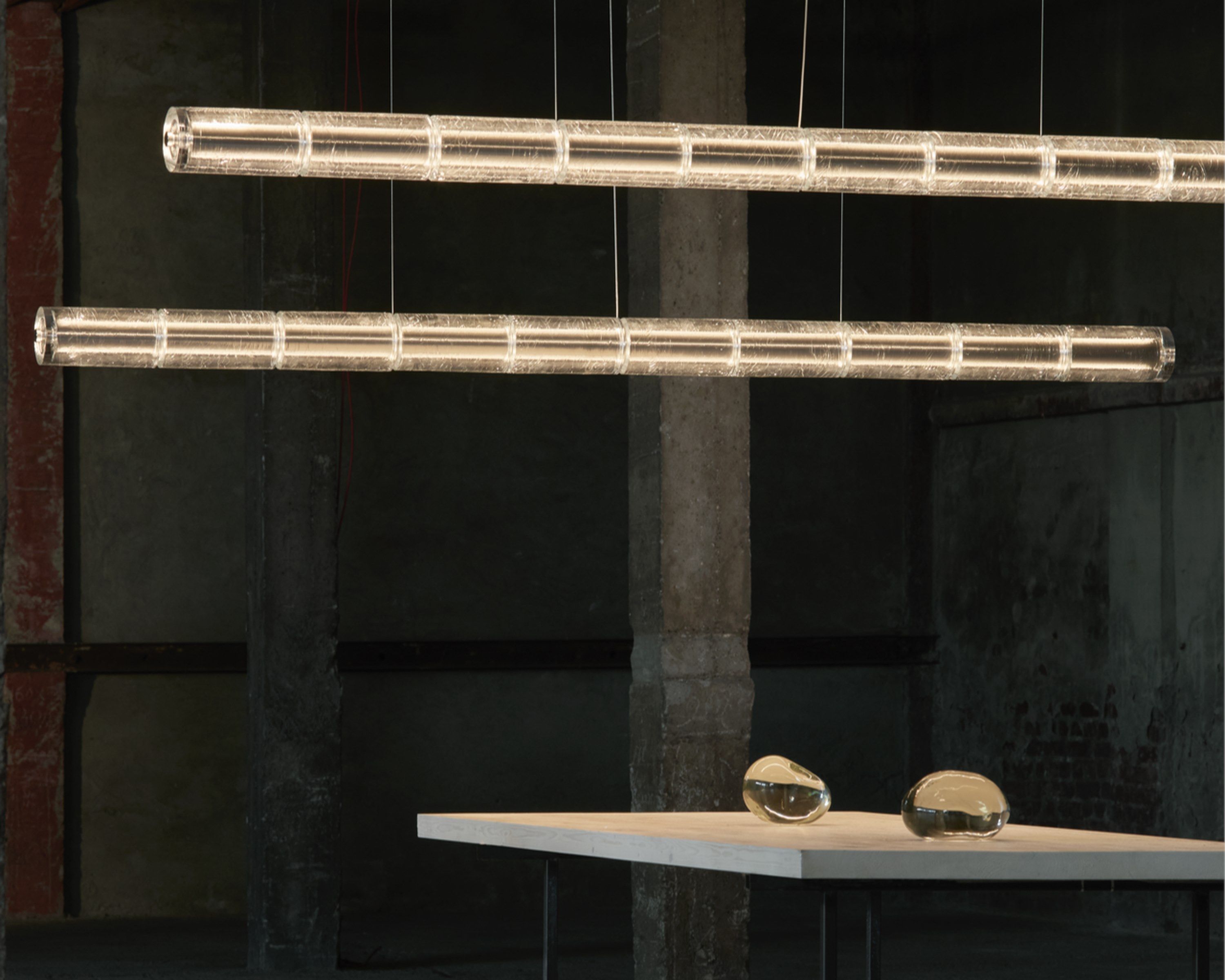 LUCE ORIZZONTALE Pendant lamp By Flos | design Ronan & Erwan Bouroullec