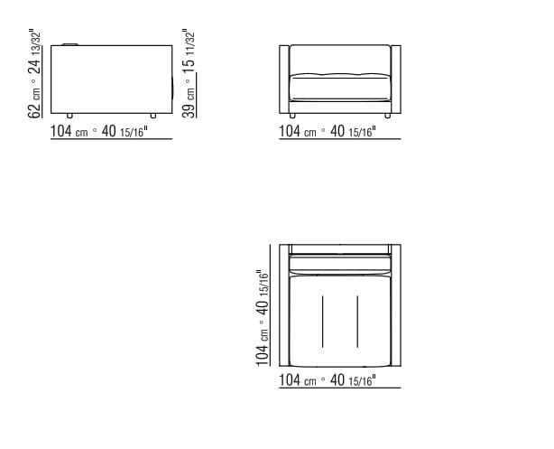 LUCIEN | Armchair Lucien Collection By Mood by Flexform design Stefano Gaggero