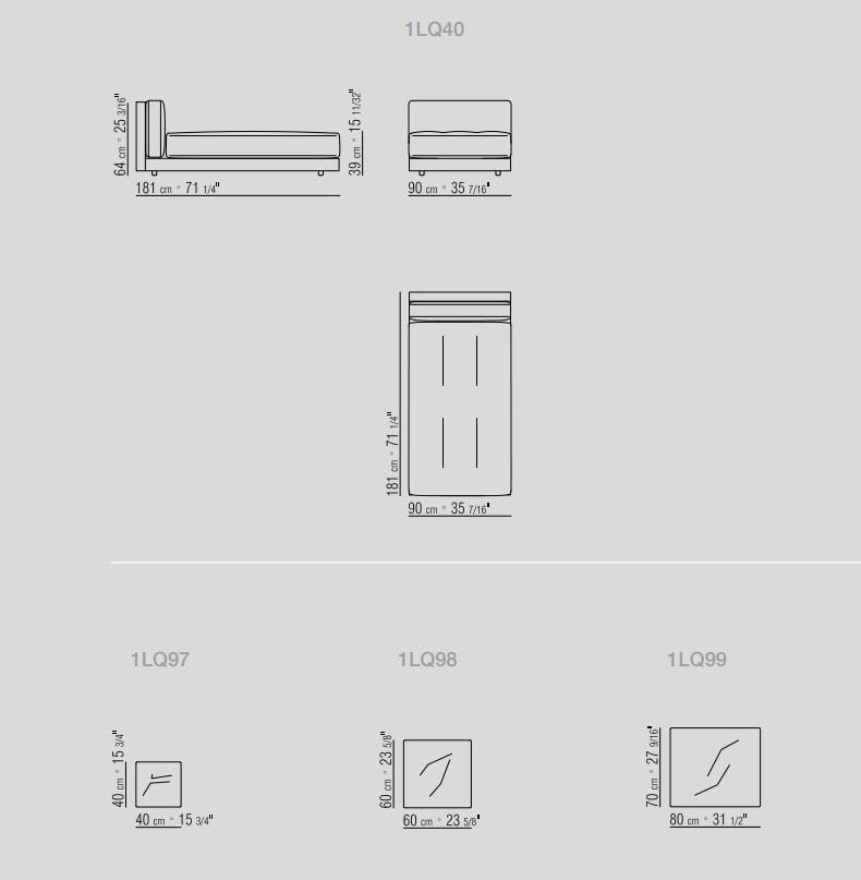LUCIEN | Day bed By Mood by Flexform design Stefano Gaggero