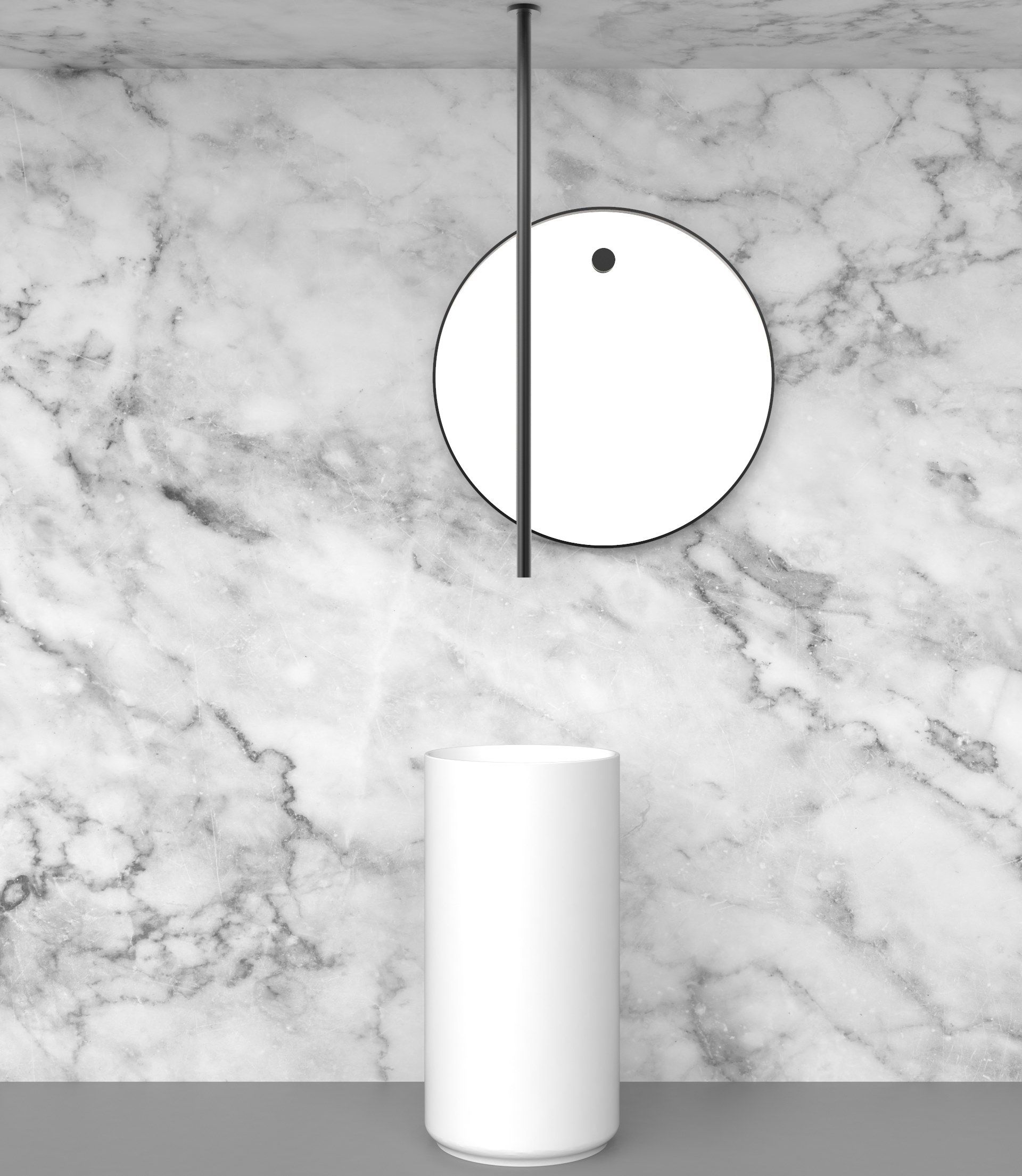 LUCKY 7 Infrared ceiling mounted stainless steel washbasin tap By JUSTIME