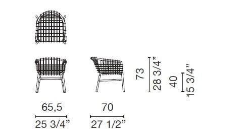 LUKIS Rattan and Rubberwood easy chair By Cappellini | design Abie Abdillah