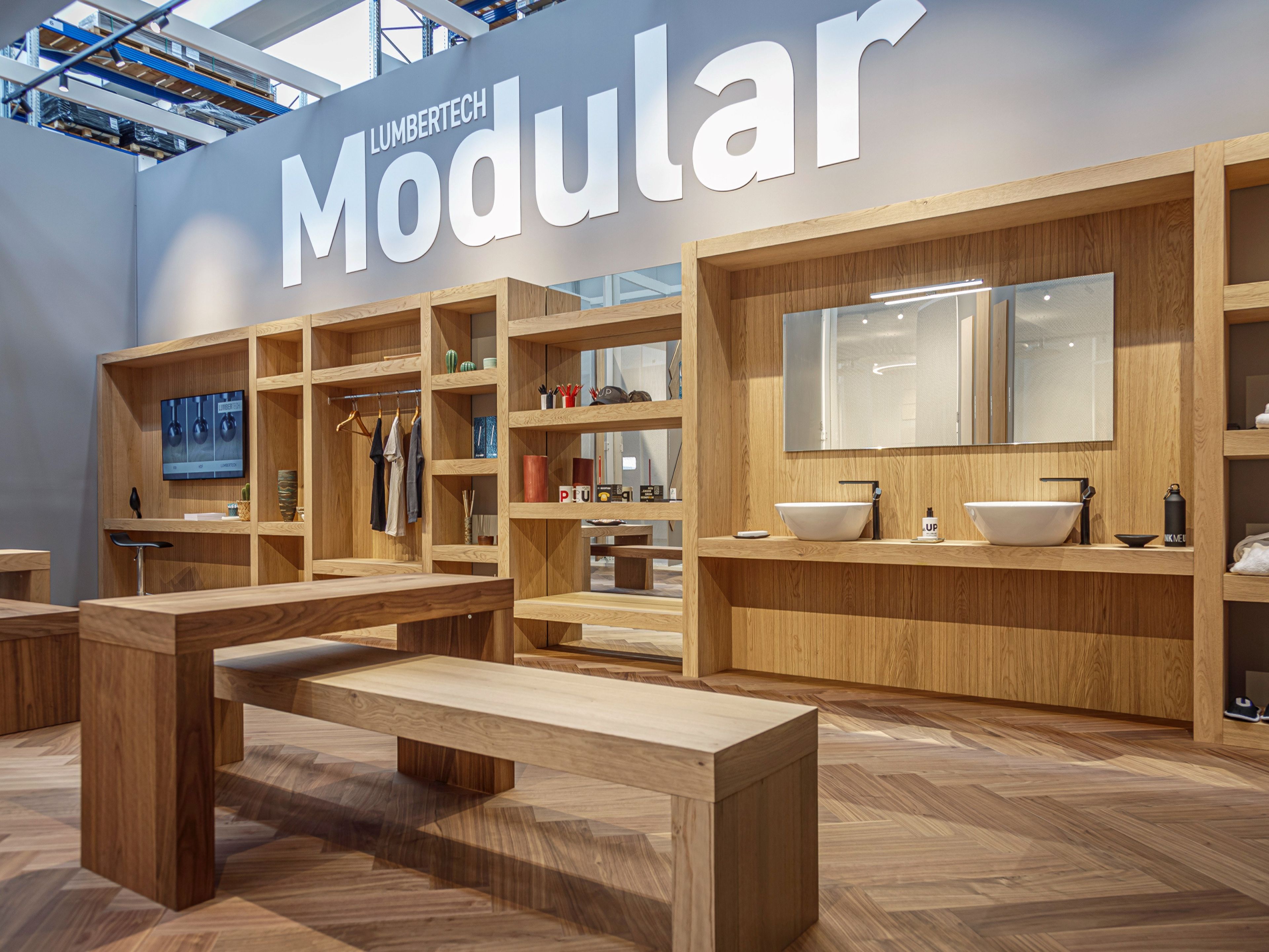 LUMBERTECH MODULAR - ROVERE ARCHES wall tiles By SKEMA