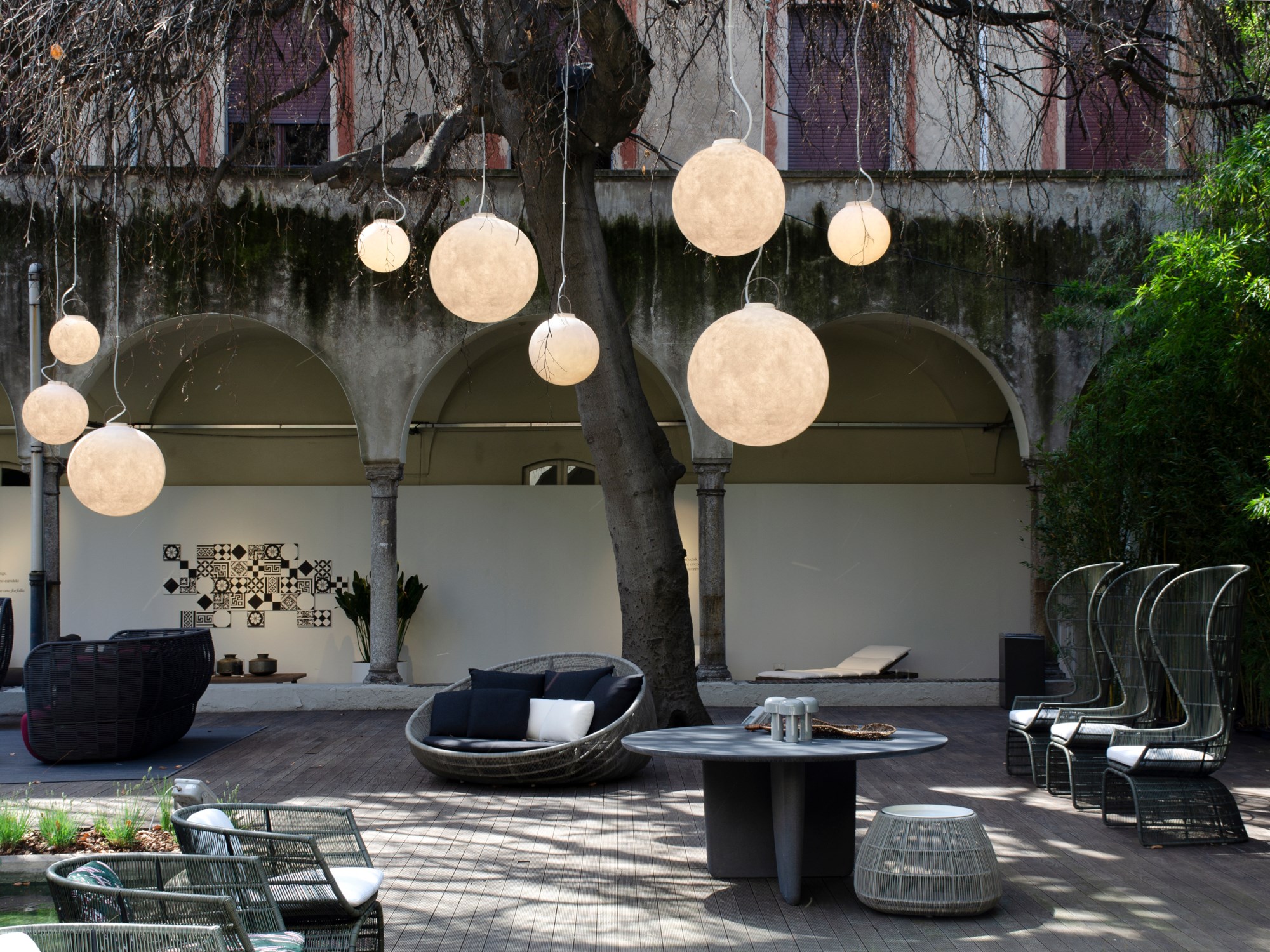 LUNA OUT Outdoor pendant lamp By In-es.artdesign