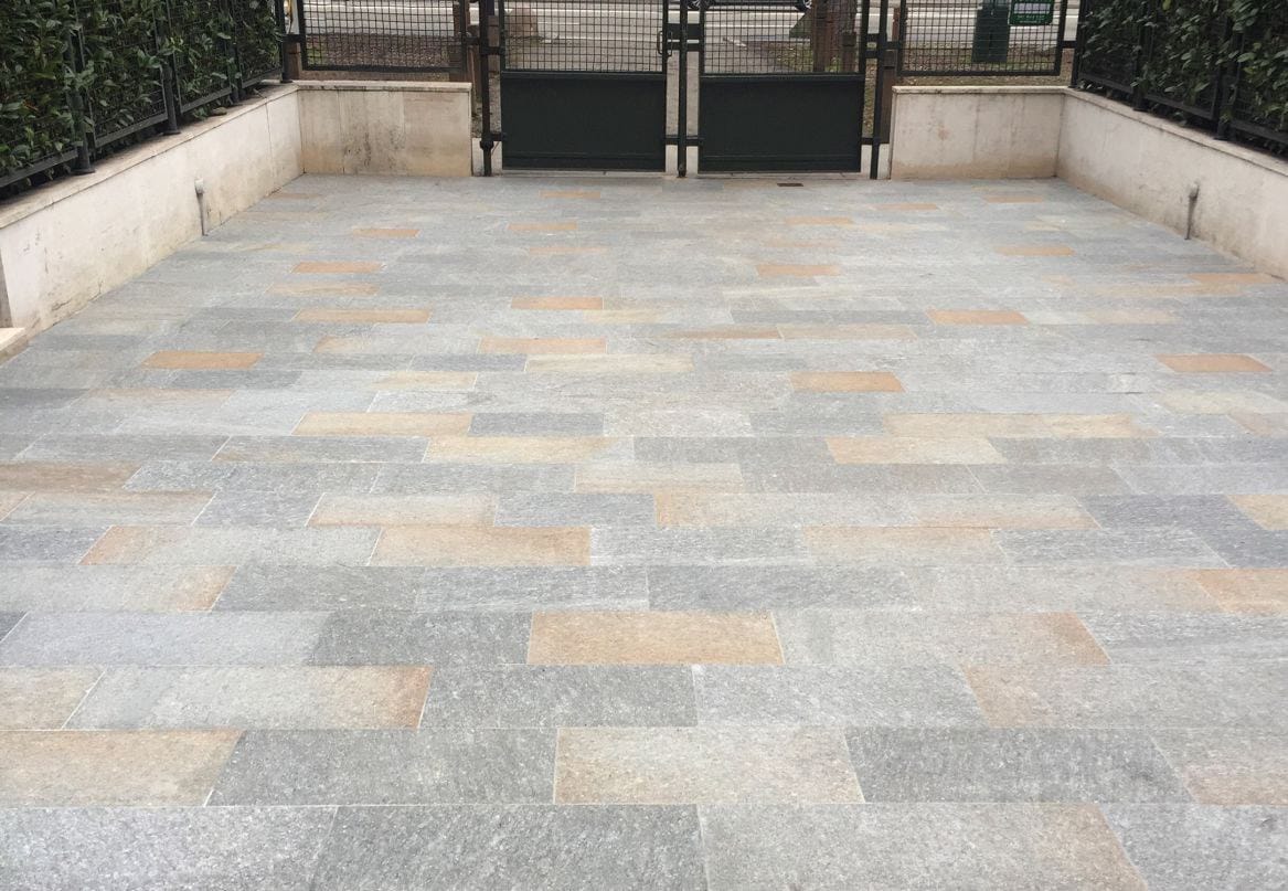 LUSERNA FIAMMATA MISTA | Natural stone flooring By B&B Rivestimenti ...