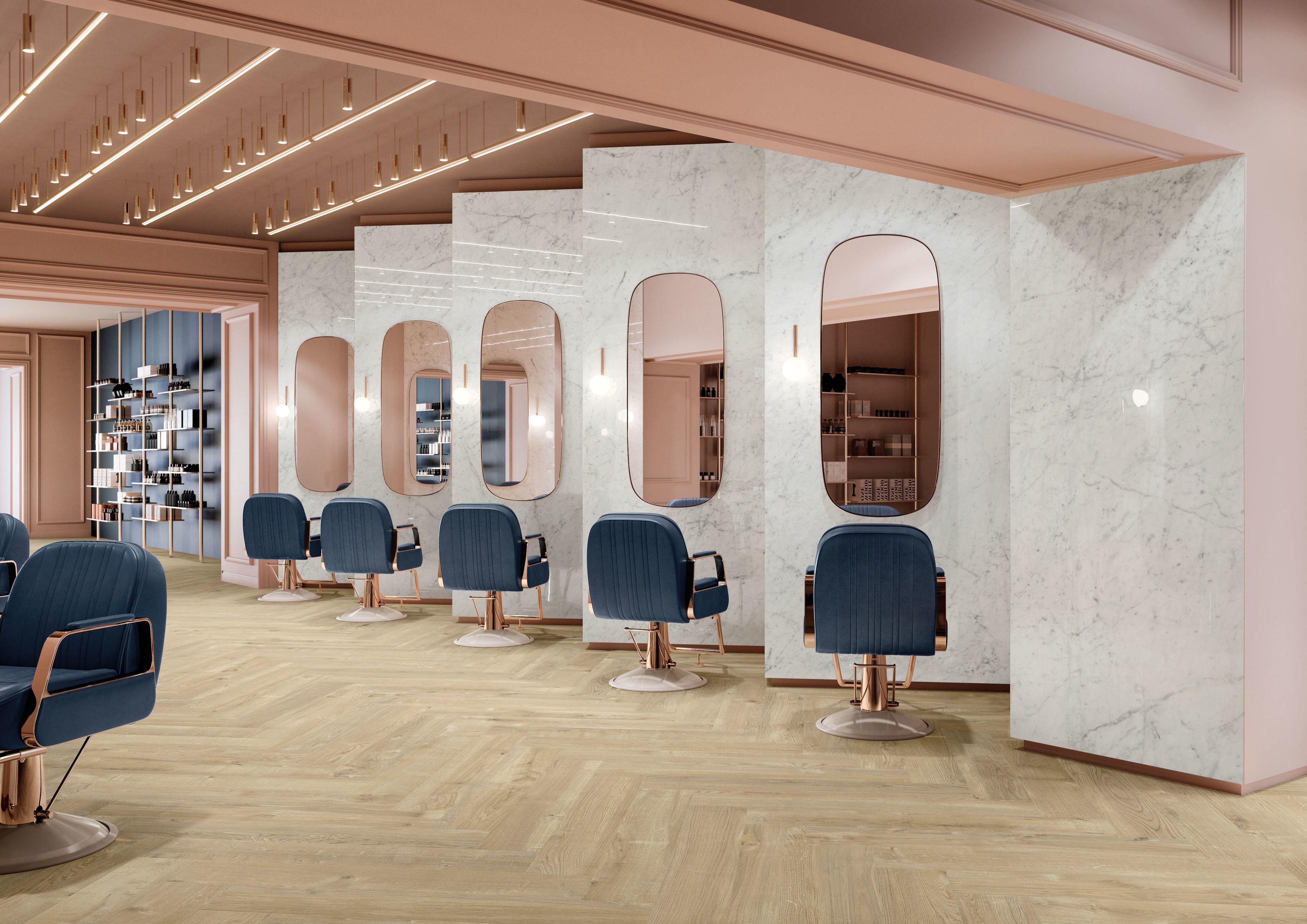 LUX EXPERIENCE STATUARIETTO Porcelain stoneware wall/floor tiles with ...