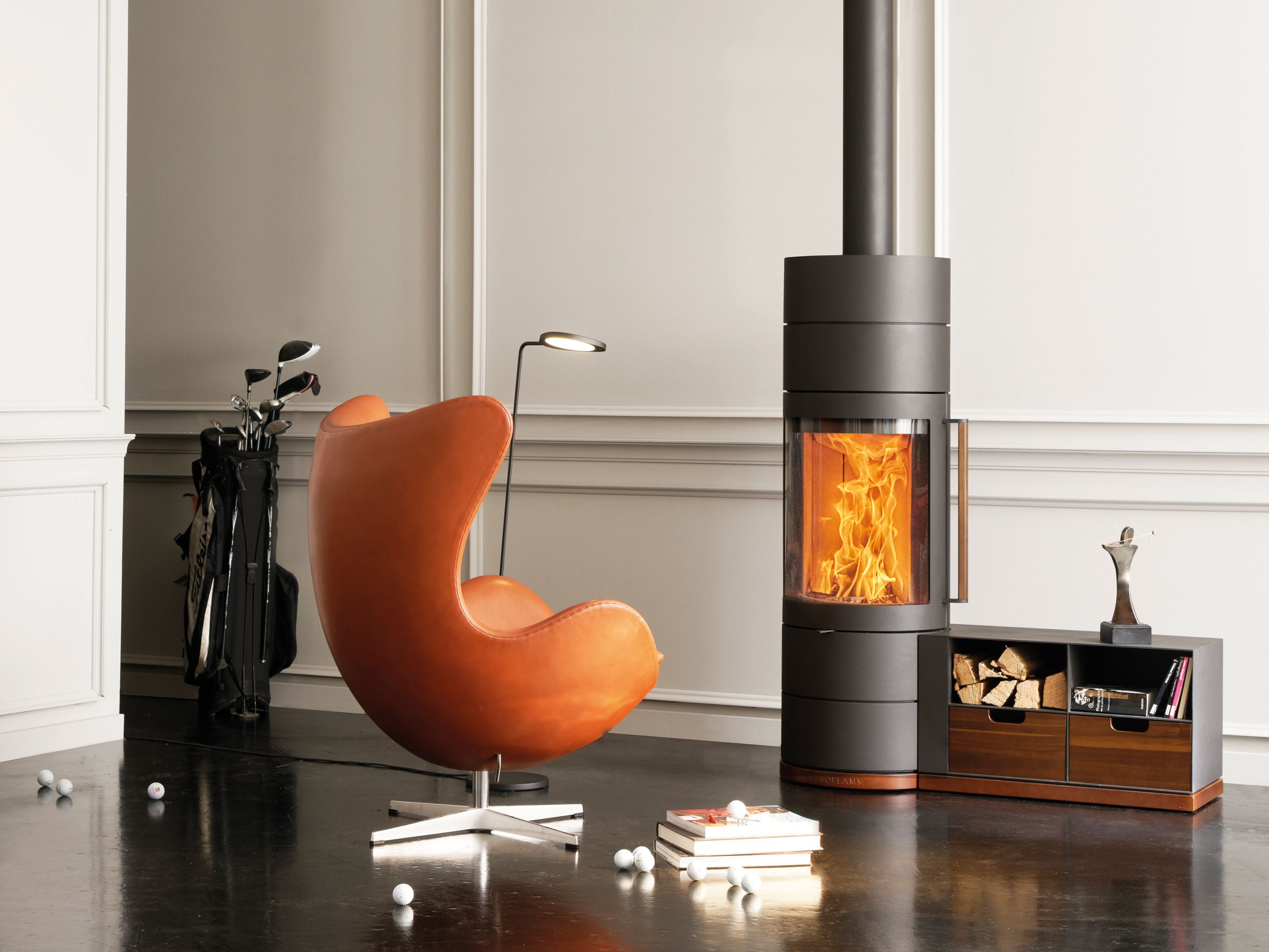 LUX | Wood-burning stove By Austroflamm design Cesare Monti