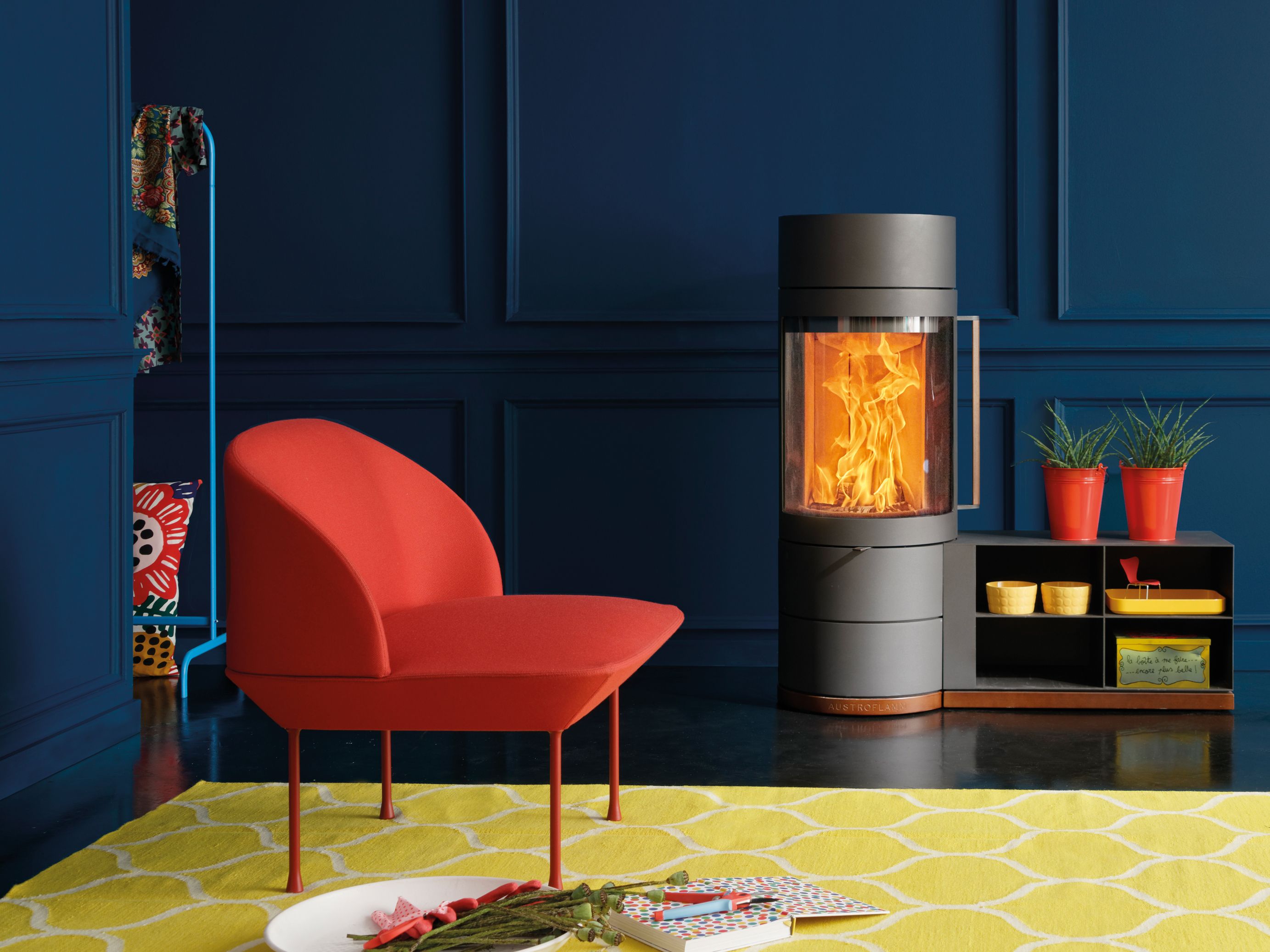LUX | Wood-burning stove By Austroflamm design Cesare Monti