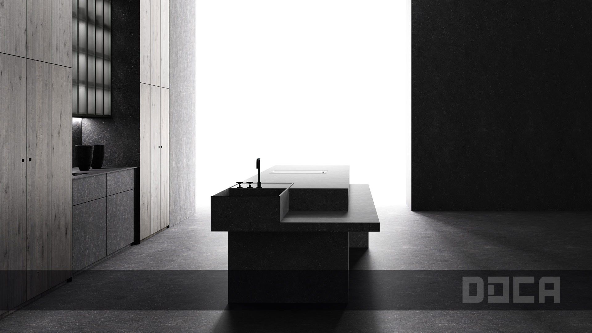 Kitchen with island LUXURY STONE ARGUS By Doca