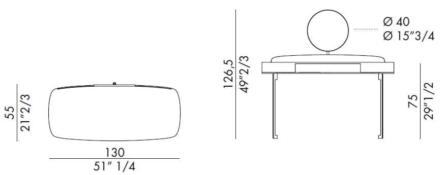 LYRA | Dressing table By EFORMA design Ollen Pal