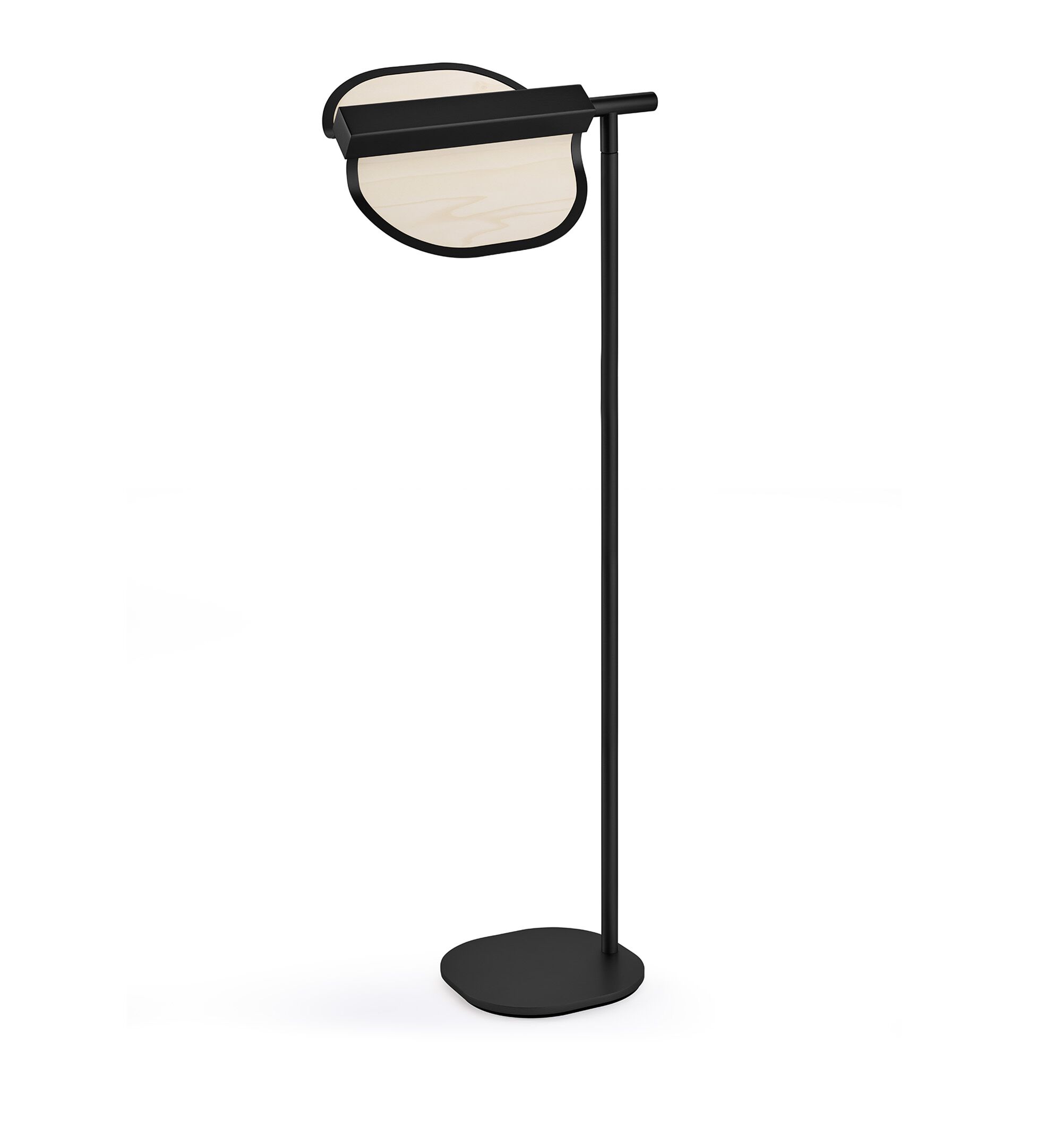 OMMA LED adjustable metal and wood veneer floor lamp By LZF | design ...