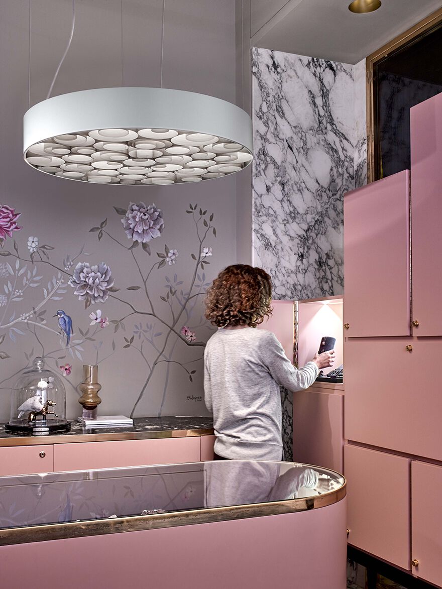 SPIRO Handmade wood veneer pendant lamp By LZF | design Remedios Simón