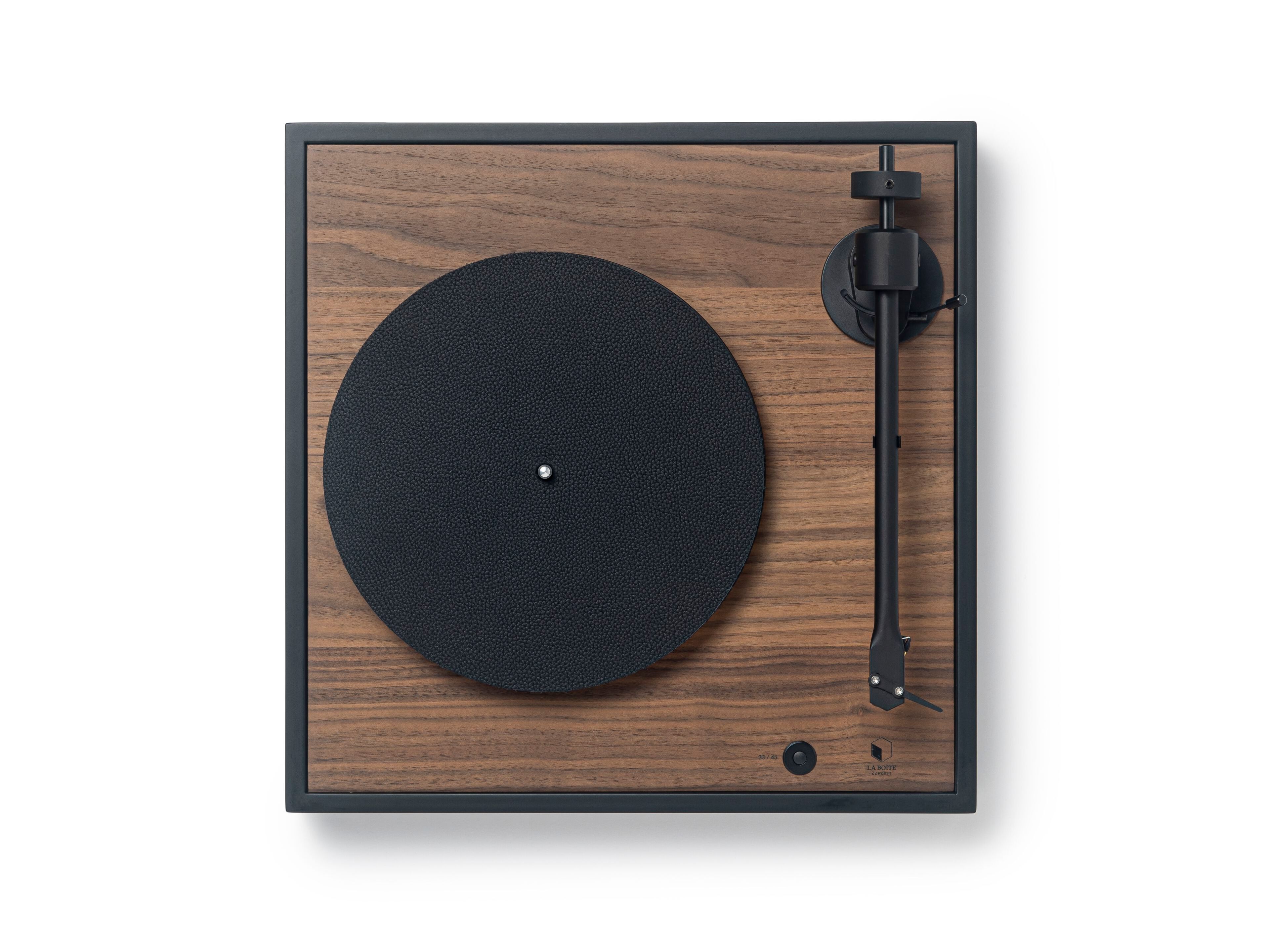 SQUARE WALNUT Record player By La Boite concept