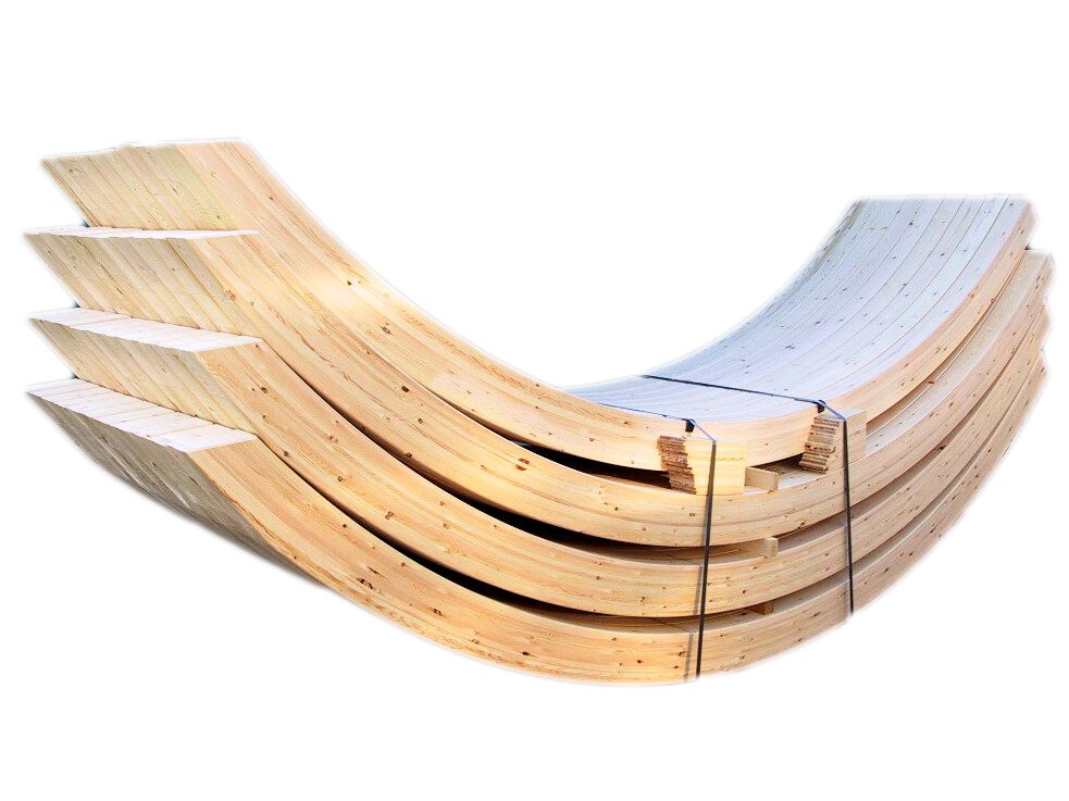 TRAVE LAMELLARE CURVA Viga de madera By La Legnami