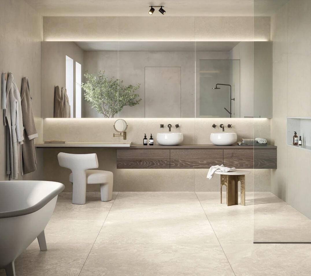 VIS Full-body porcelain stoneware wall/floor tiles By LaFaenza