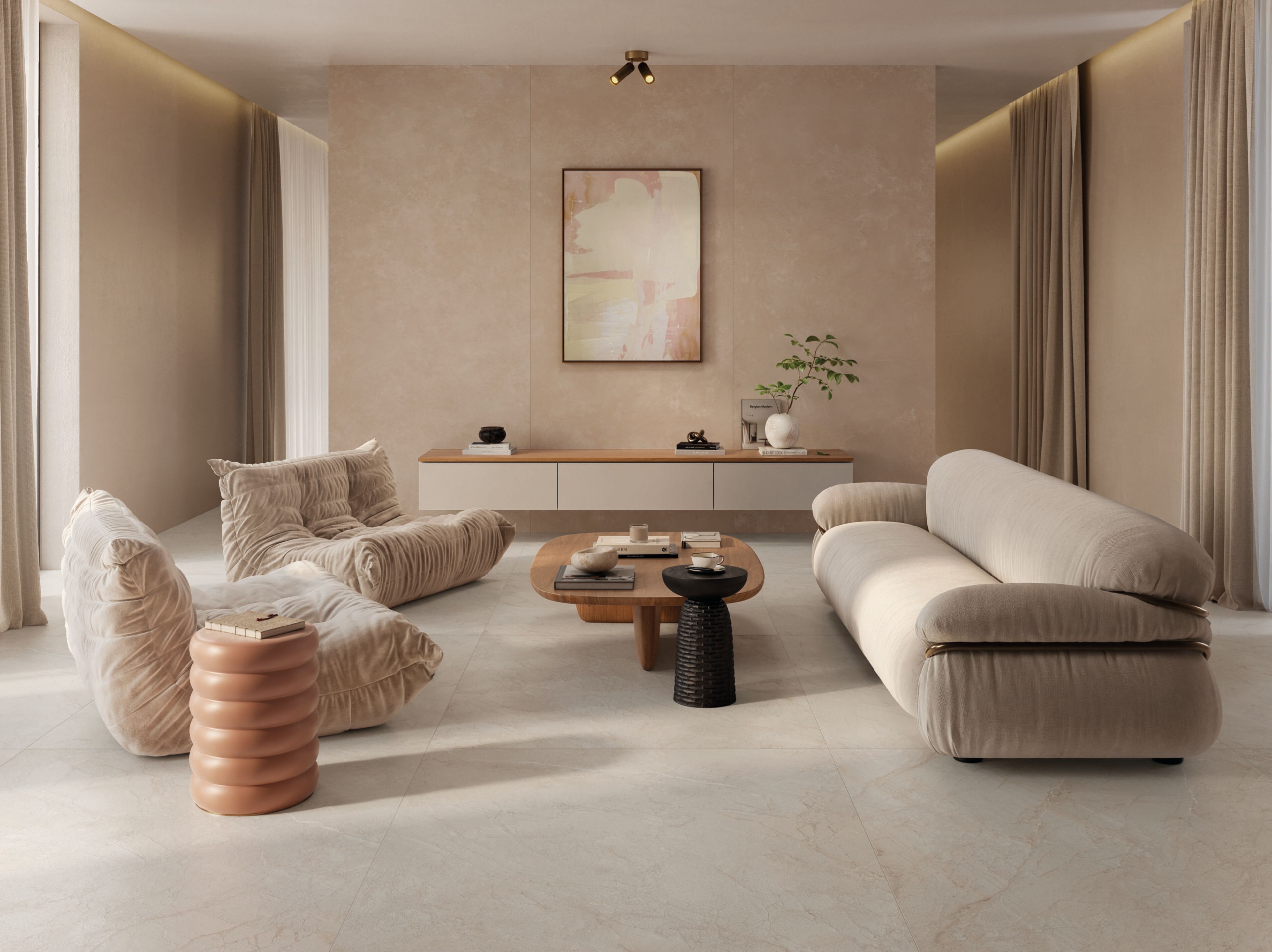 VIS Full-body porcelain stoneware wall/floor tiles By LaFaenza