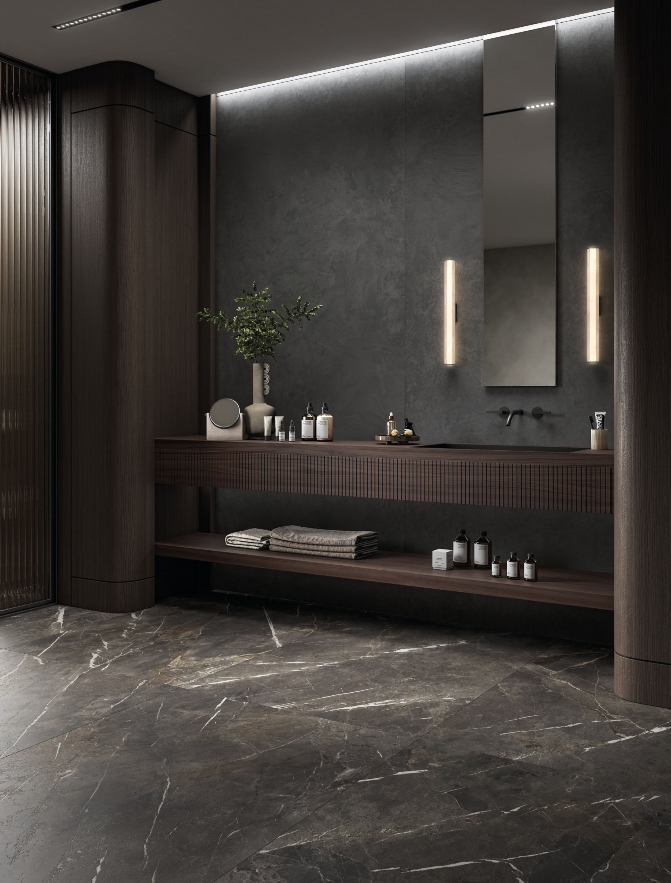 VIS Full-body porcelain stoneware wall/floor tiles By LaFaenza